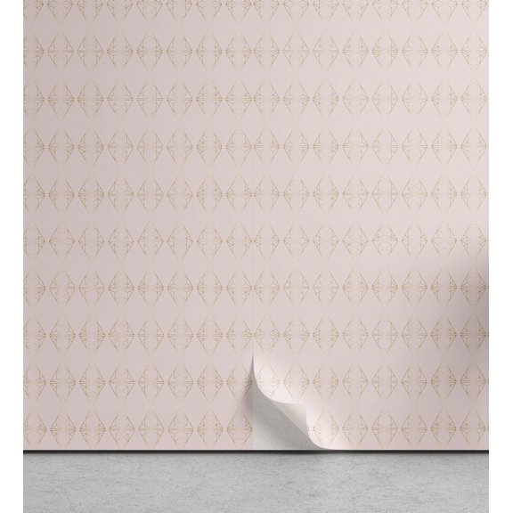 Ambesonne Art Deco Peel & Stick Wallpaper for Home, Green Geometric ...