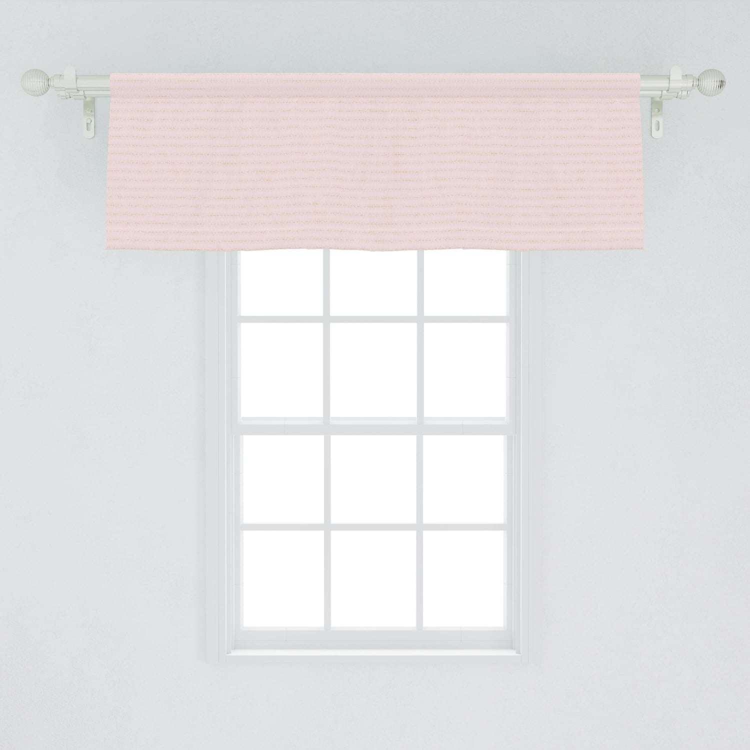 Ambesonne Blush Pink Window Valance, Geometric Pattern with Diamond ...