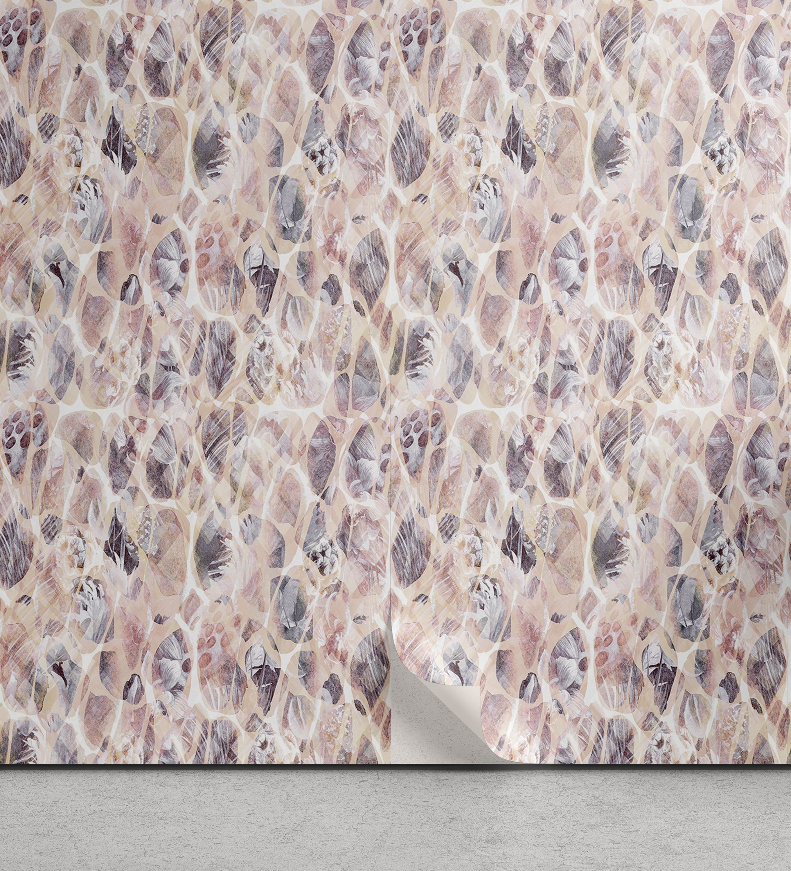Ambesonne Bohemian Peel & Stick Wallpaper for Home, Polygonal Look ...