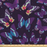 Ambesonne Boho Moth Fabric by the Yard Upholstery, Mystic Feel Wings ...