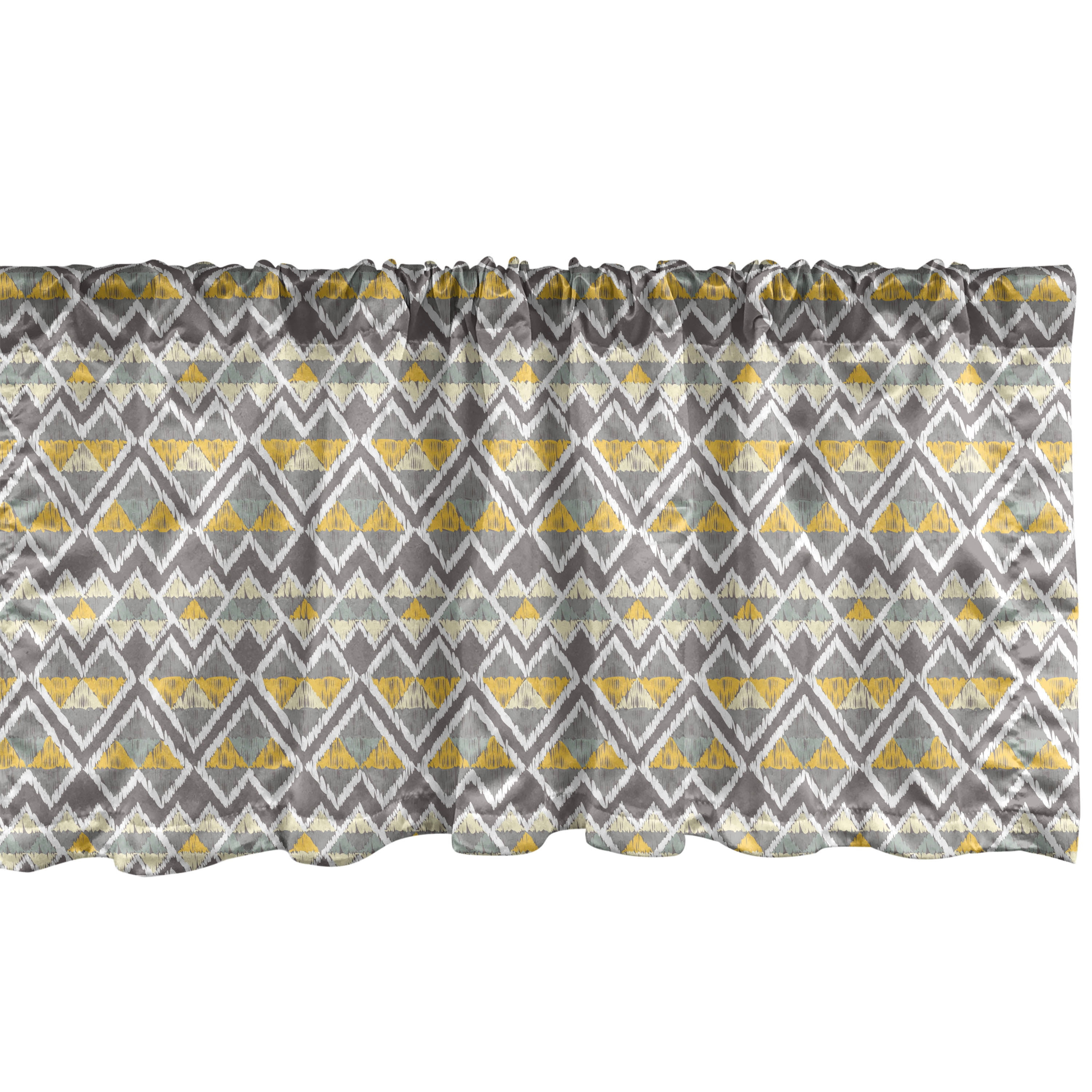 Ambesonne Boho Window Valance, Bohemian Art Pattern, 54" X 12 ...