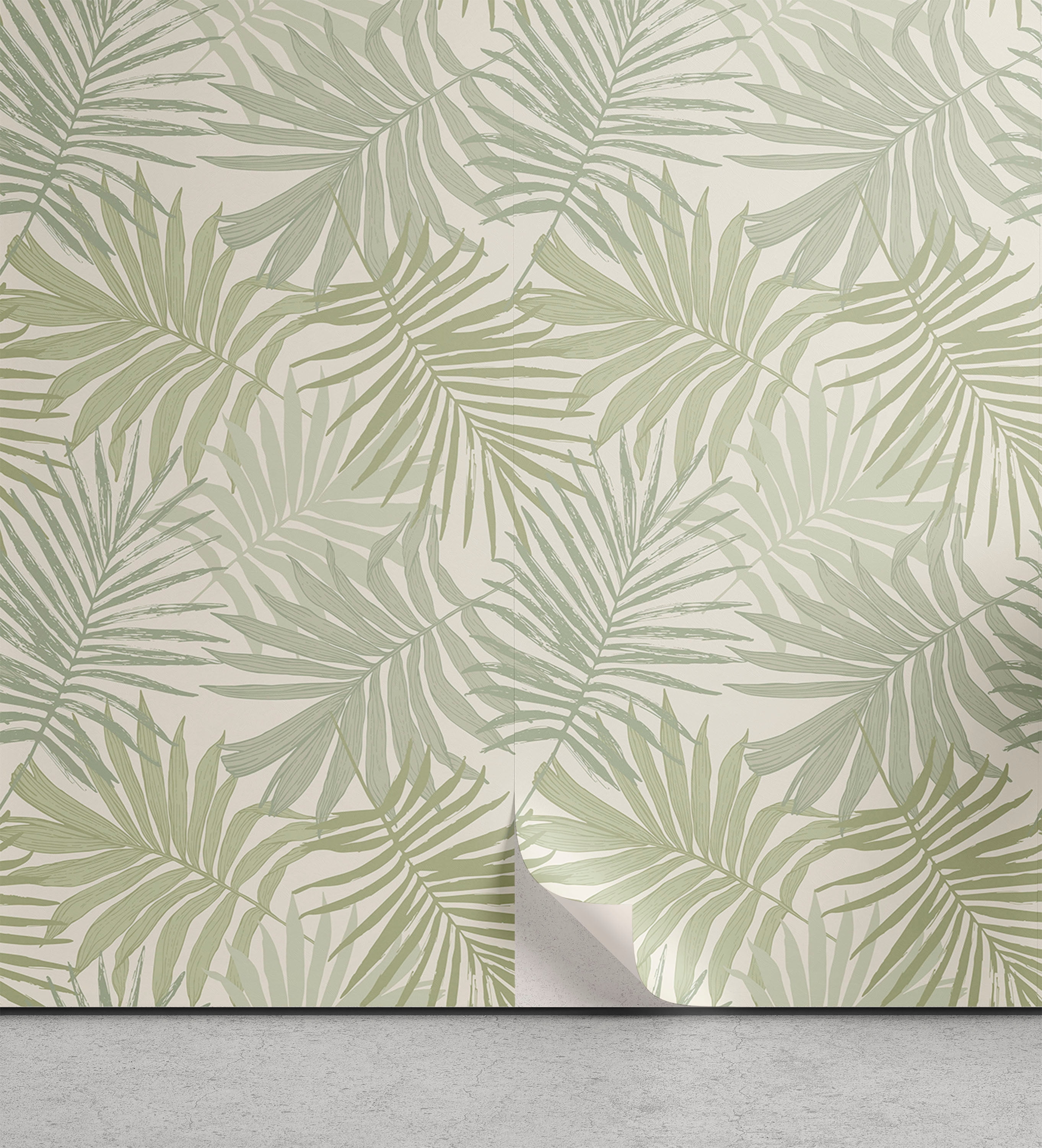 Ambesonne Botanical Peel & Stick Wallpaper for Home, Retro Vibe with ...