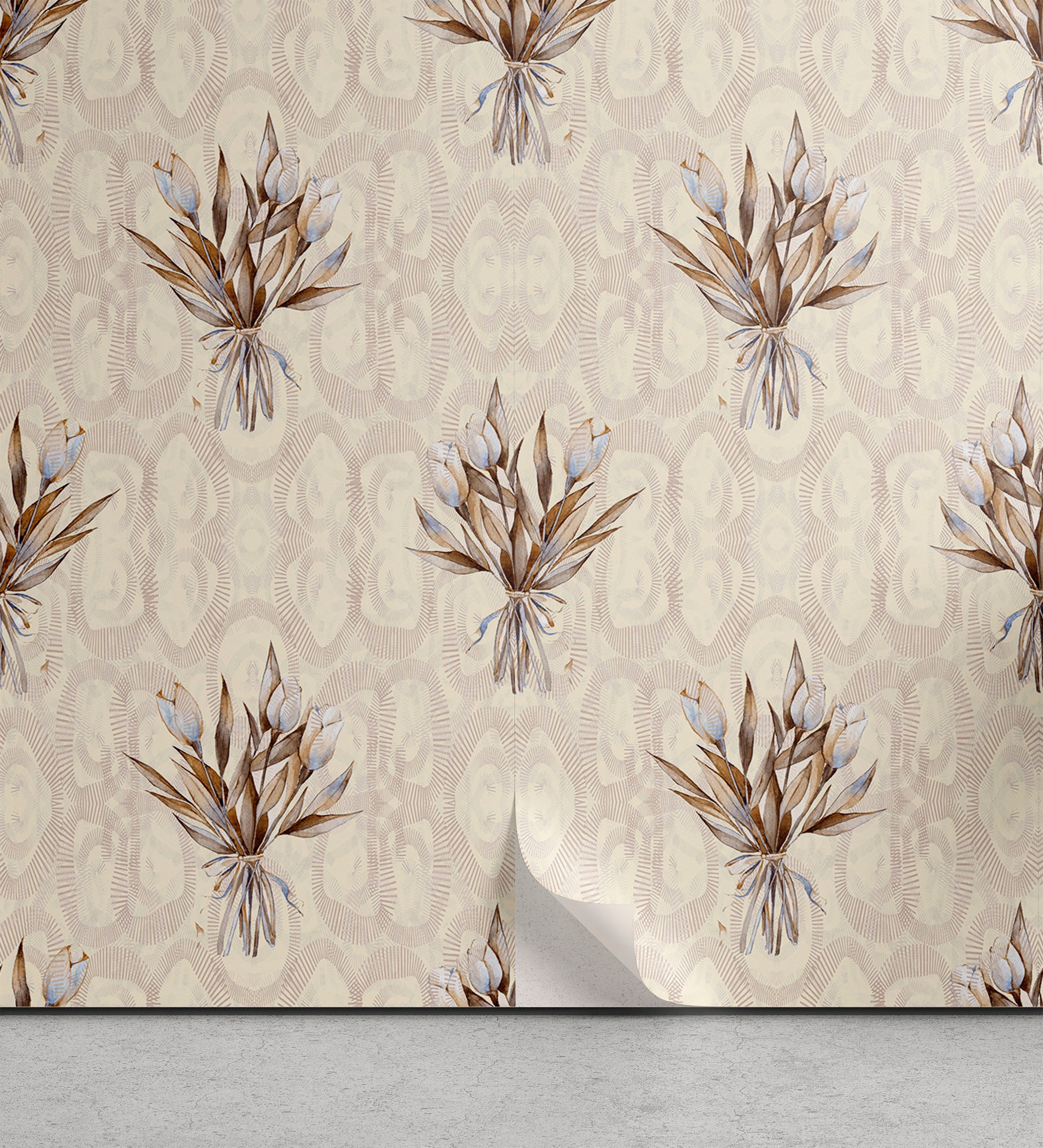 Ambesonne Botany Themed Peel & Stick Wallpaper for Home, Romantic ...
