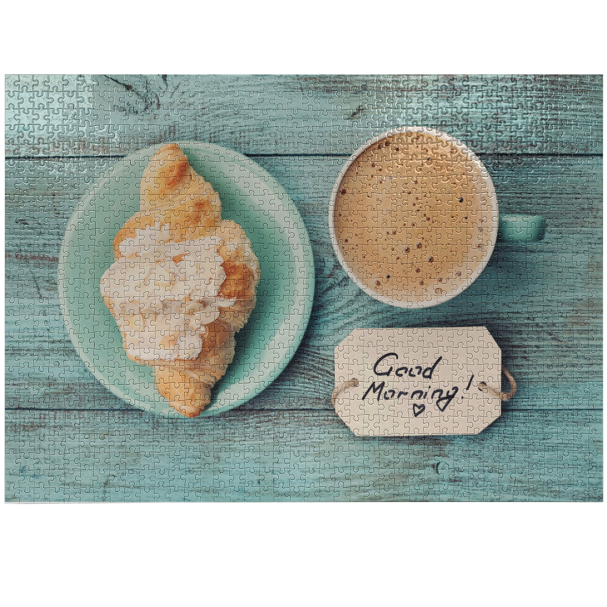 Ambesonne Breakfast Theme Jigsaw Puzzle Durable Cardboard, Romantic ...