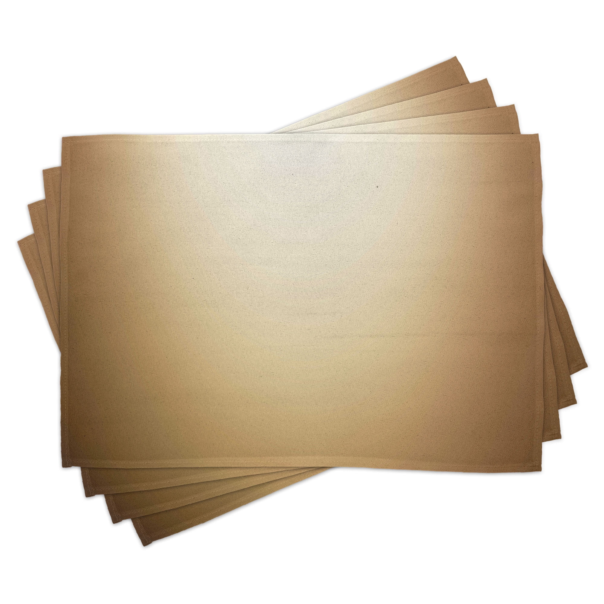 Ambesonne Brown Place Mats Set of 4, Abstract Plain Modern, Standard ...