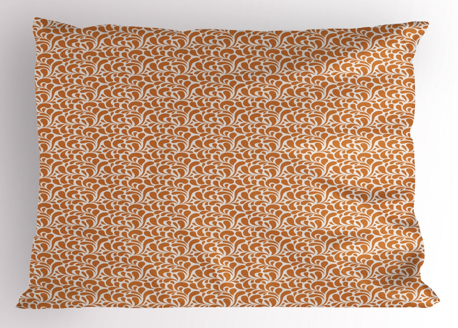 Ambesonne Burnt Orange Pillow Sham, Middle East Motifs, 26" X 20 ...