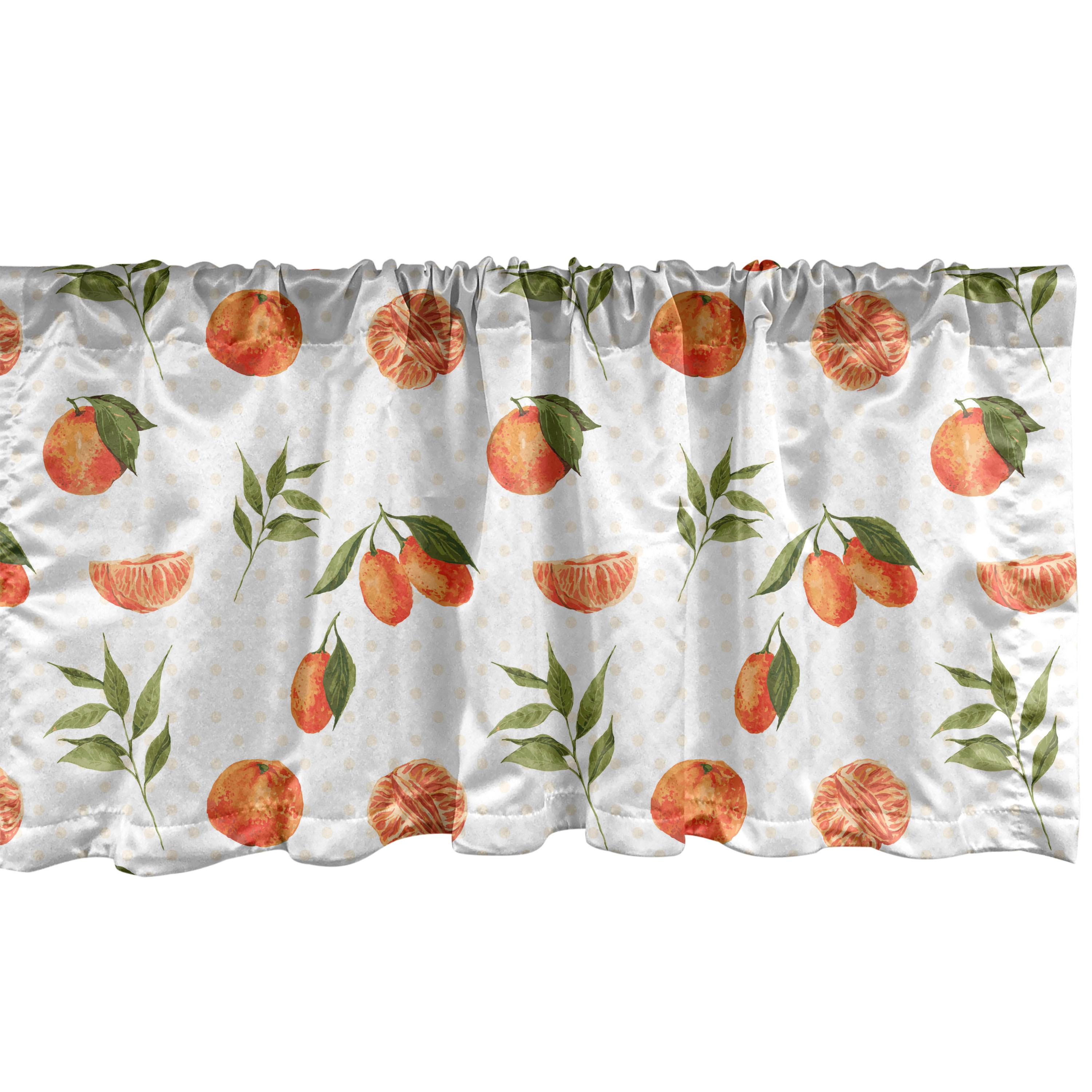 Ambesonne Burnt Orange Window Valance, Watercolor Orange and Tangerine ...