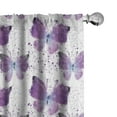 Ambesonne Butterfly 4-Panel Curtains, Modern Poly Effect, 56"x63 ...