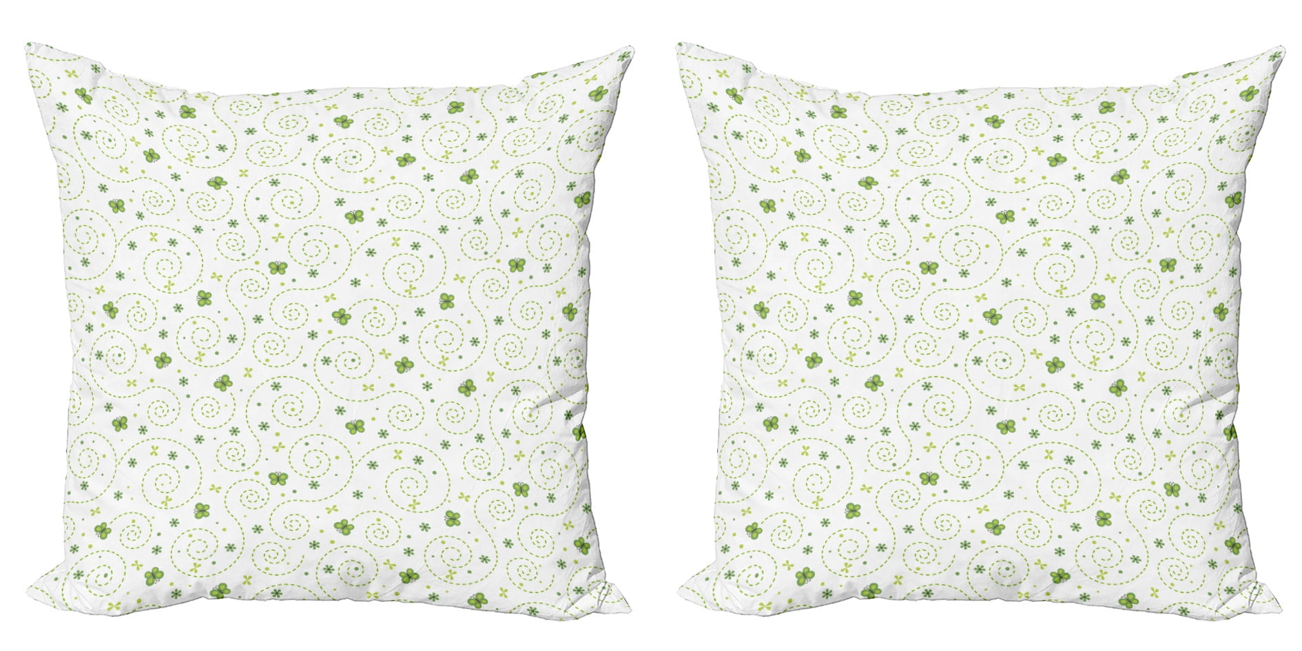 Ambesonne Butterfly Throw Pillow Cover 2 Pack, Flowers Spring Awakening ...