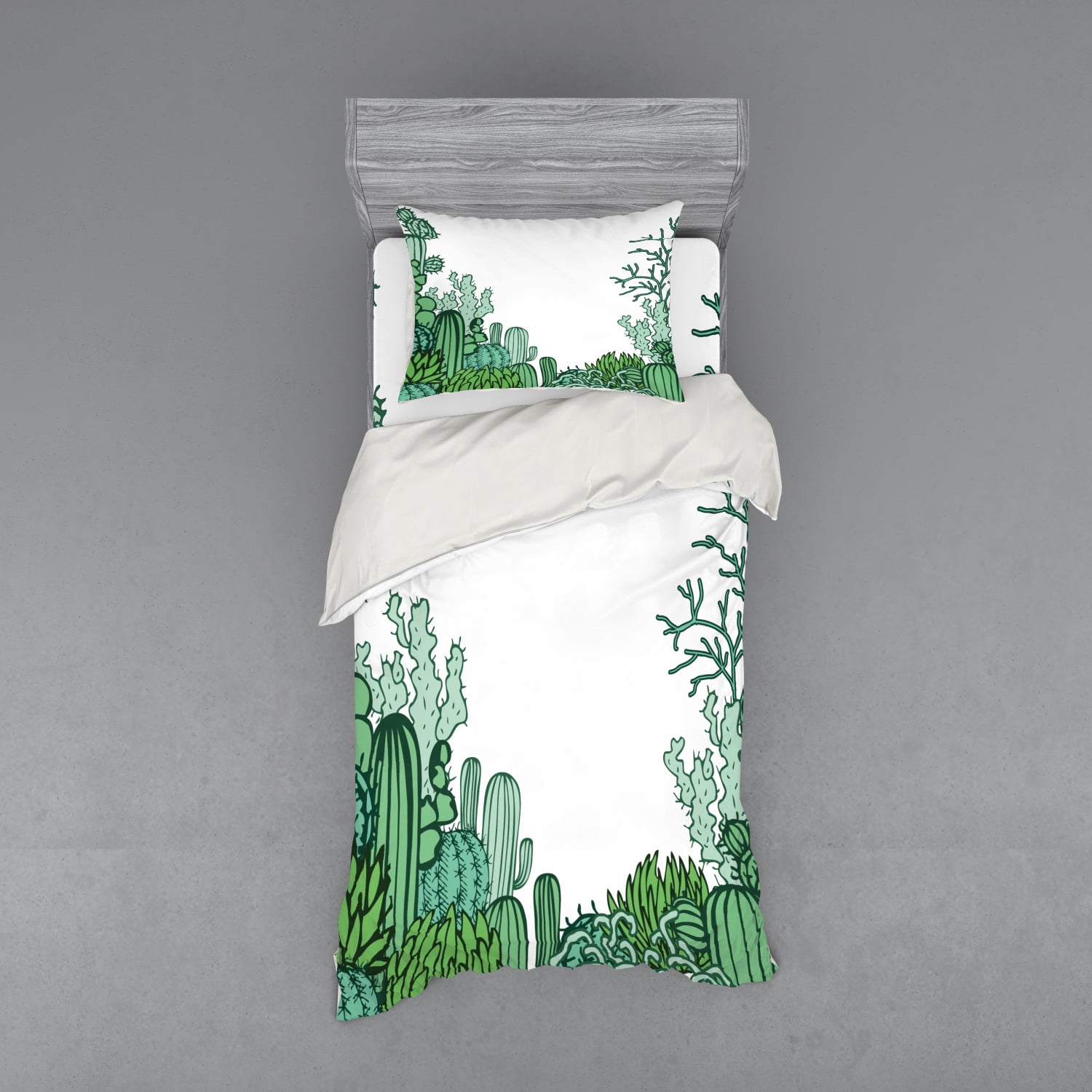 Ambesonne Cactus Bedding Set 3 Pcs, Arizona Doodle Desert, Twin XL ...