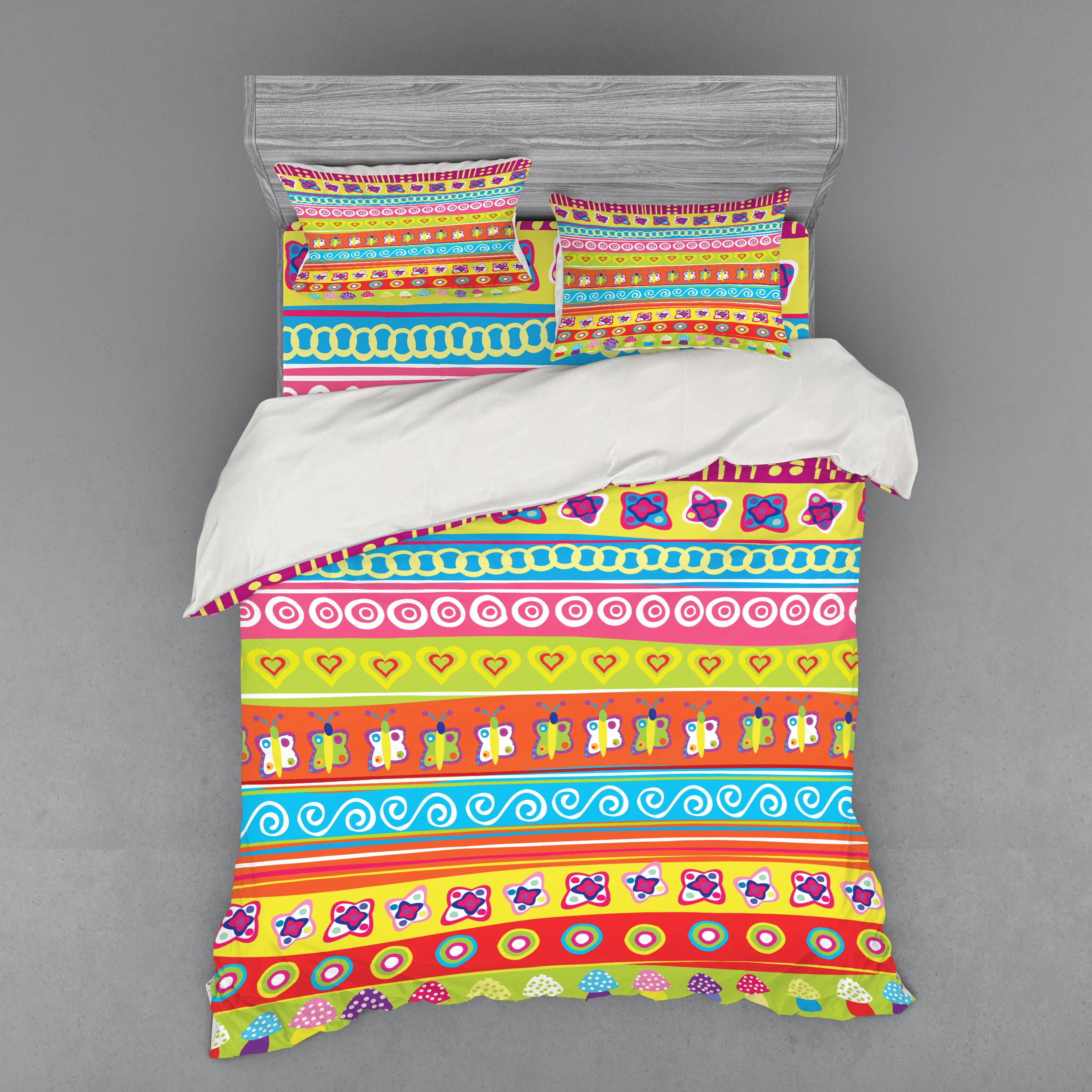 Ambesonne Cartoon Bedding Set 4 Pcs, Winning Celebration, Queen ...