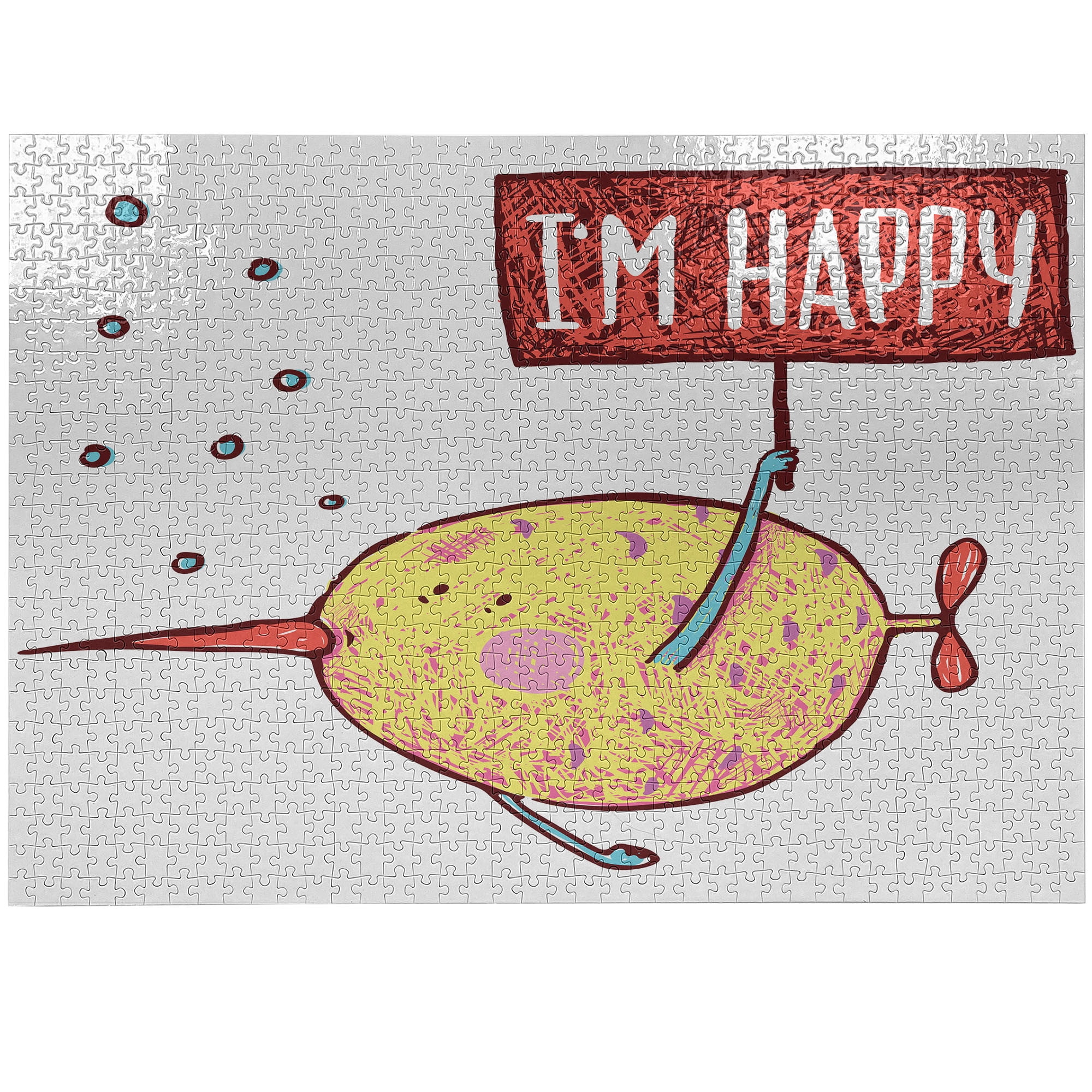 Ambesonne Cartoon Jigsaw Puzzle, Humor Fish, Heirloom-Quality Fun ...