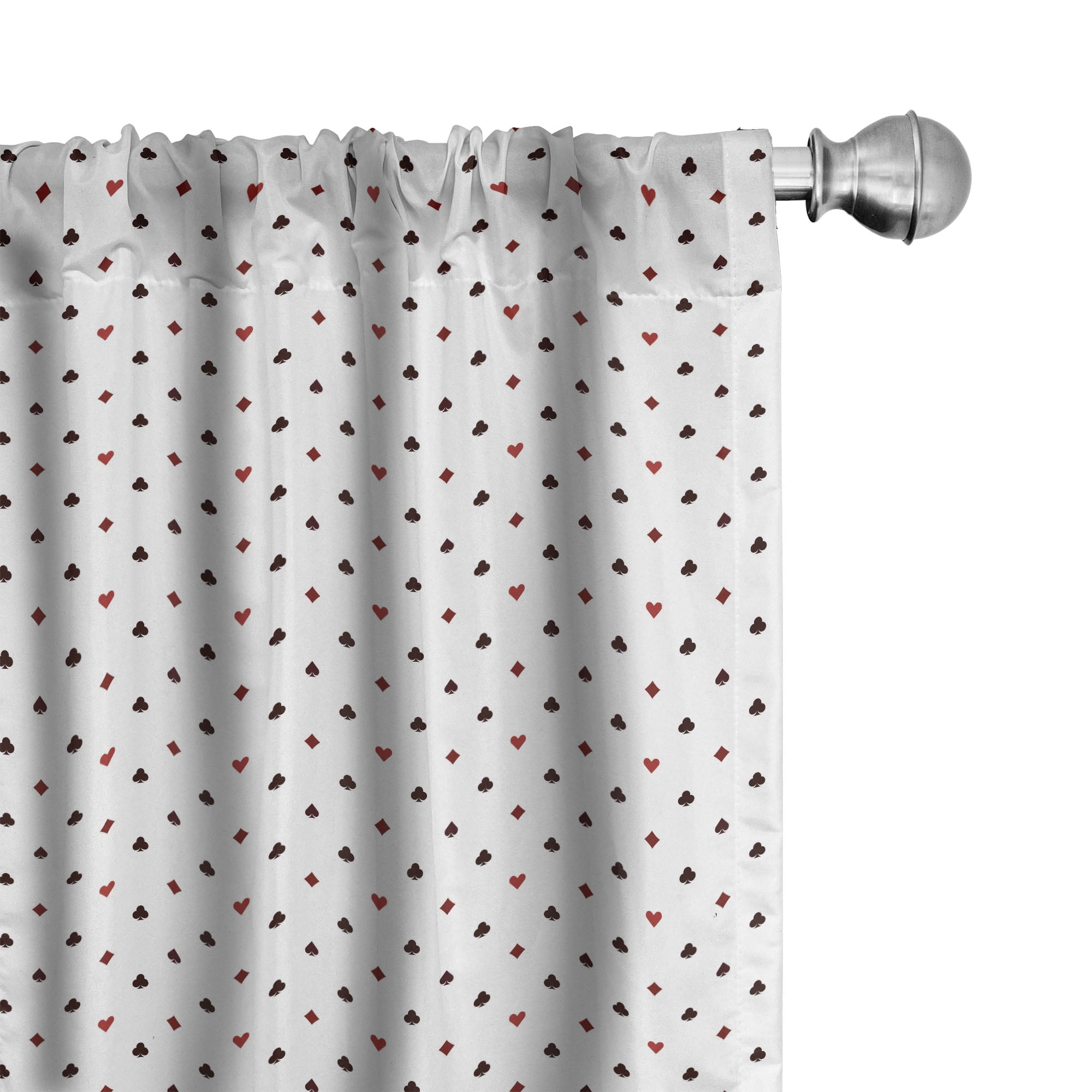 Ambesonne Casino Curtains, Gambling Club Minimalist, Pair of 28"x84 ...