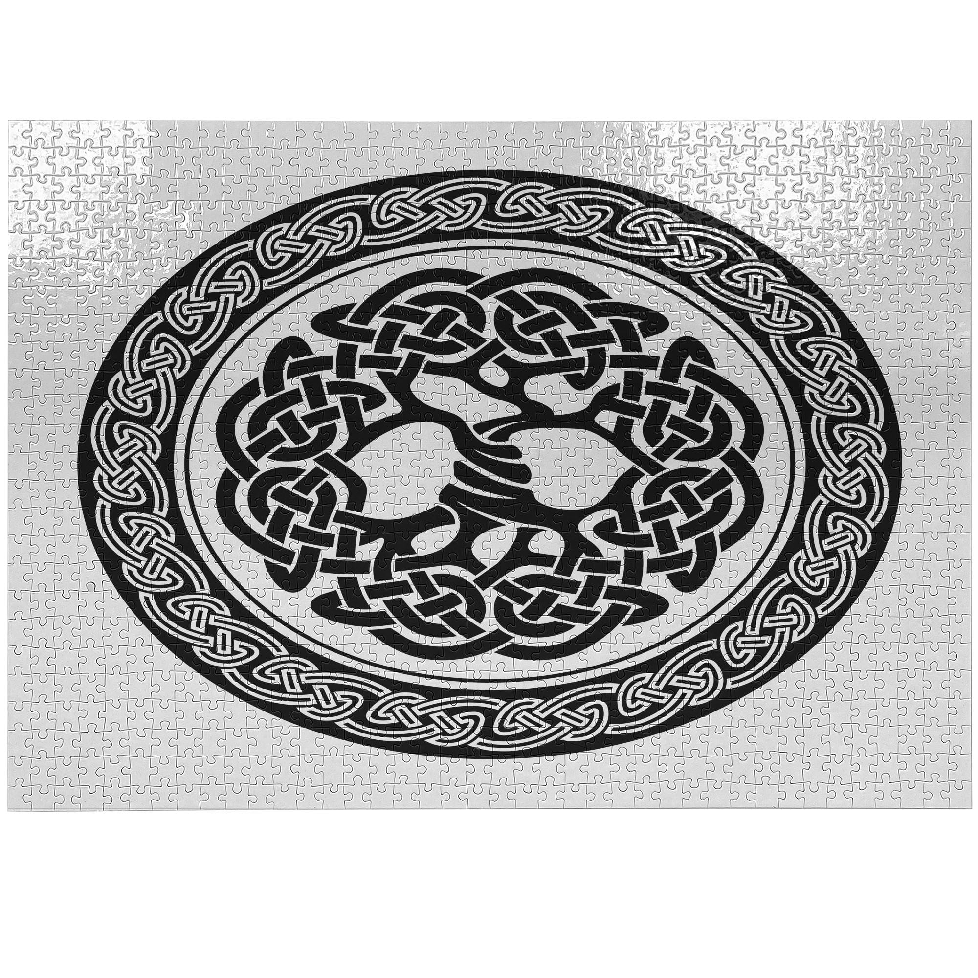 Ambesonne Celtic Jigsaw Puzzle, Native Tree of Life Art, Heirloom ...