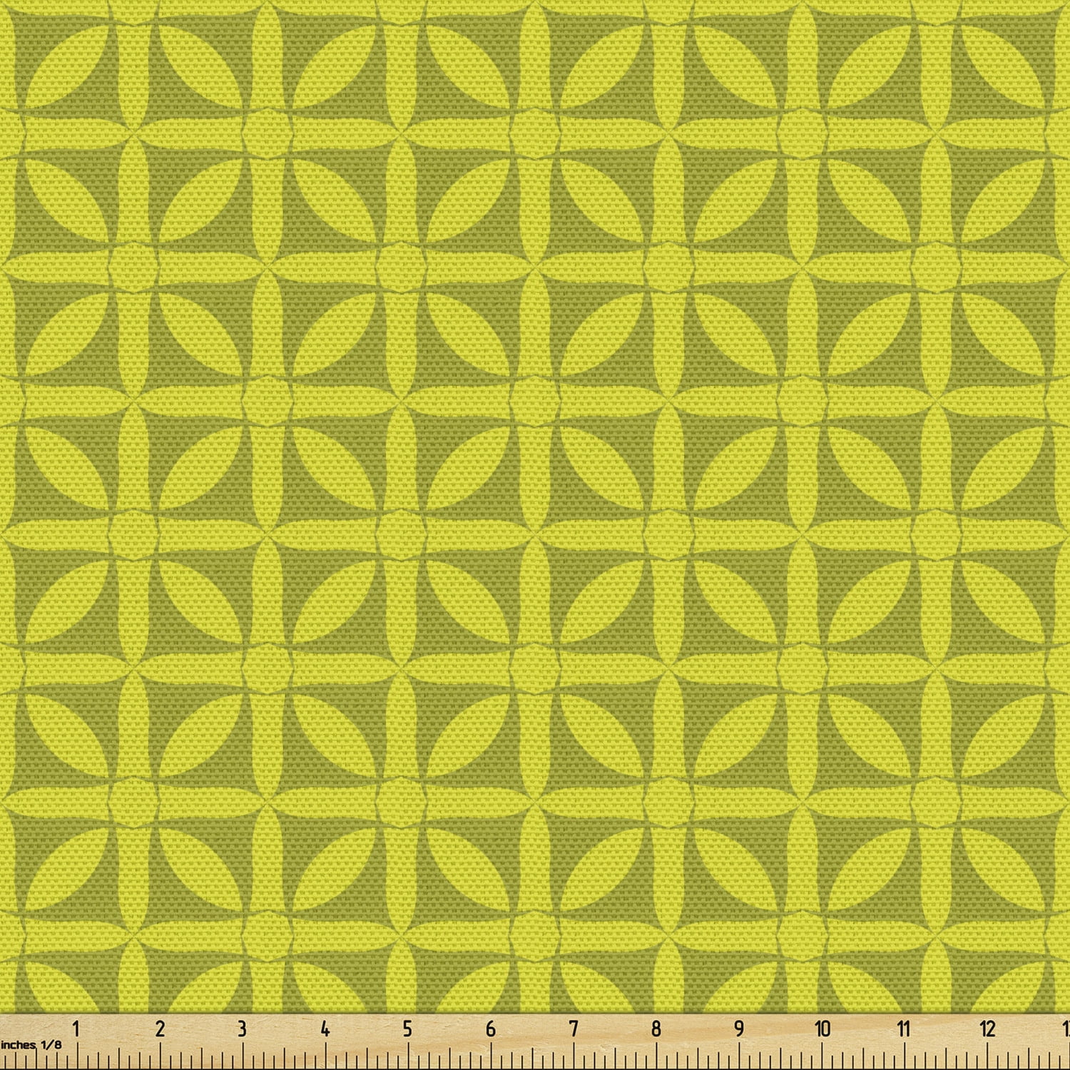 Ambesonne Checkered Fabric by the Yard Upholstery, Geometric Victorian ...