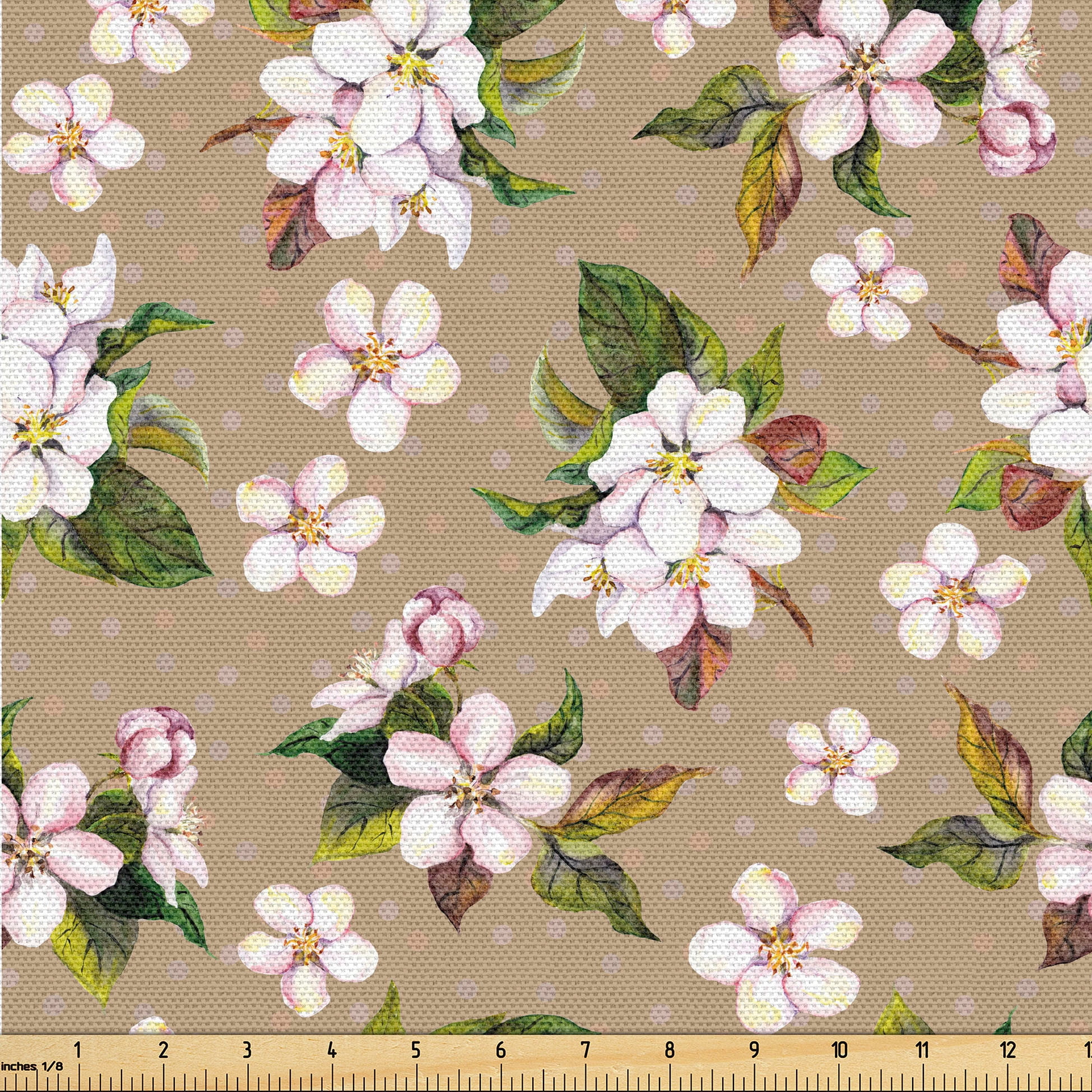 Ambesonne Cherry Blossom Fabric by the Yard Upholstery, Japanese ...