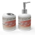 Ambesonne Cherry Blossom Soap Dispenser & Toothbrush Holder Set ...