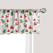 PKQWTM Santa Claus Laugh For Christmas Design Window Curtain Valance ...