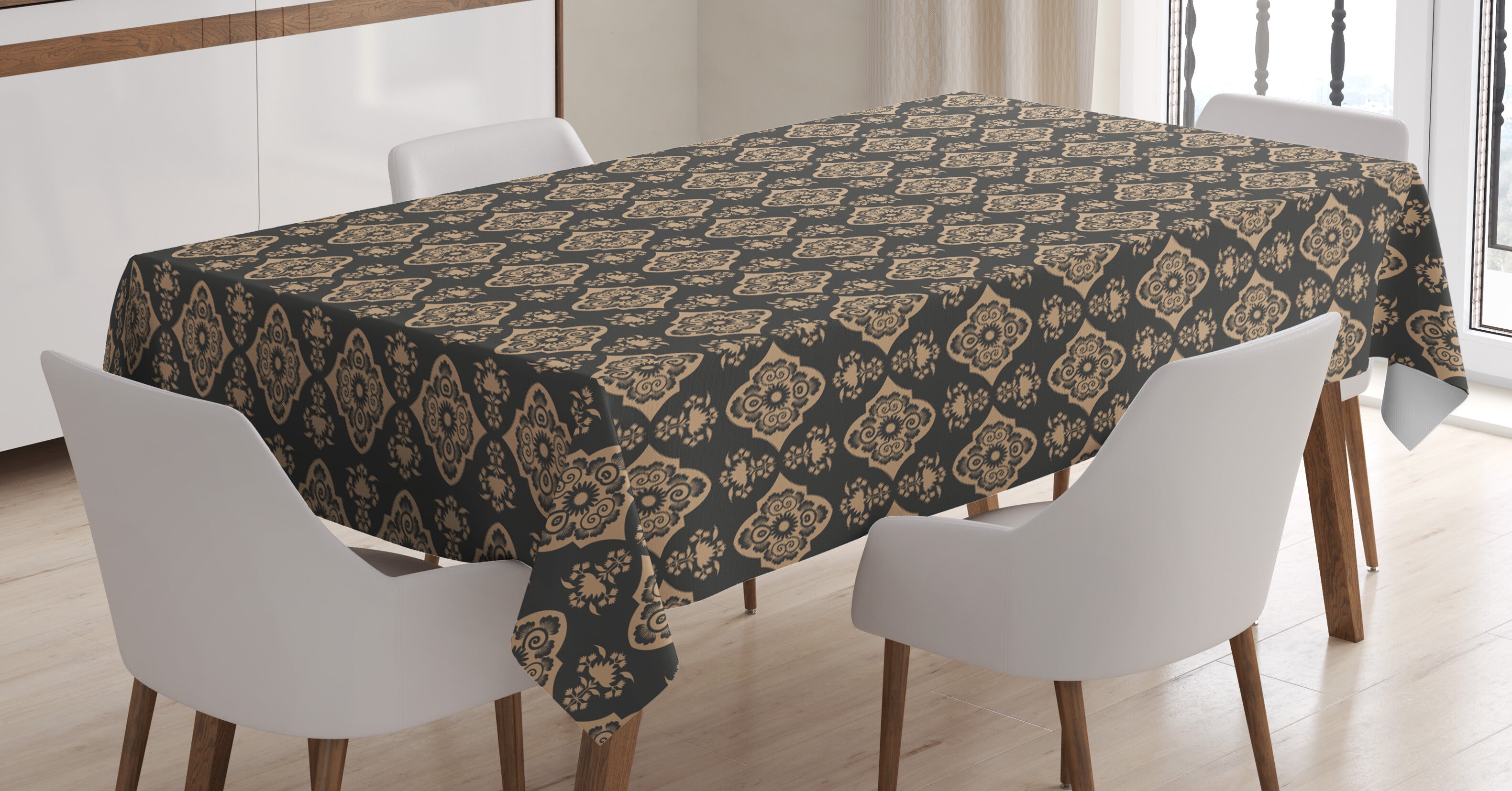 Ambesonne Classical Tablecloth Rectangular Table Cover, Classic Orient ...