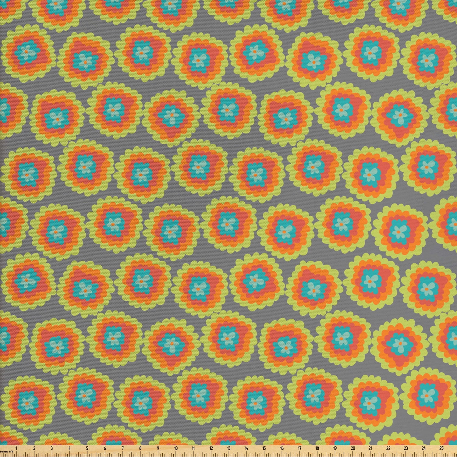 Ambesonne Colorful Fabric by the Yard Upholstery, Summer Season Simple ...