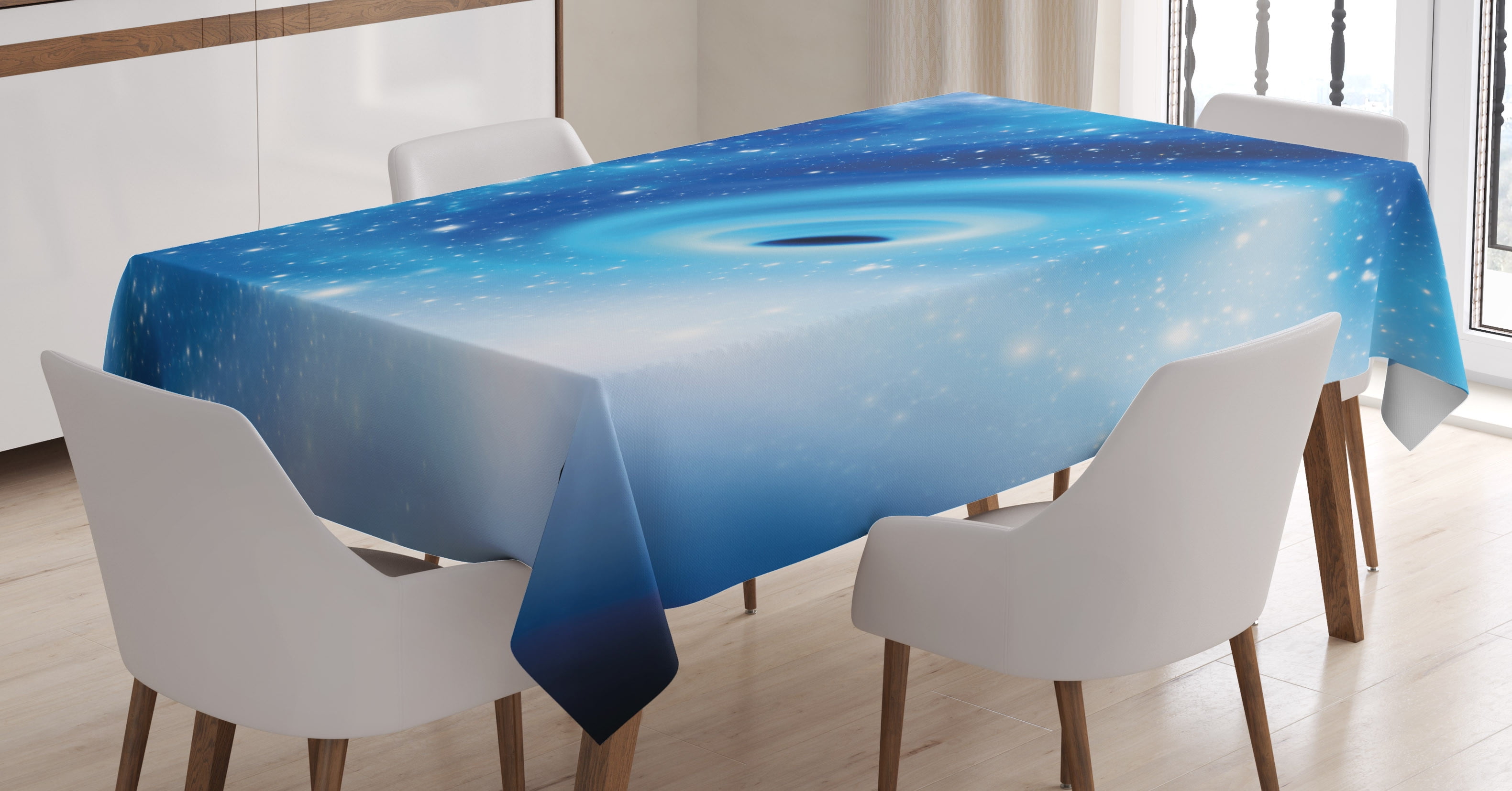 Ambesonne Constellation Tablecloth Rectangular Table Cover, Black Hole ...