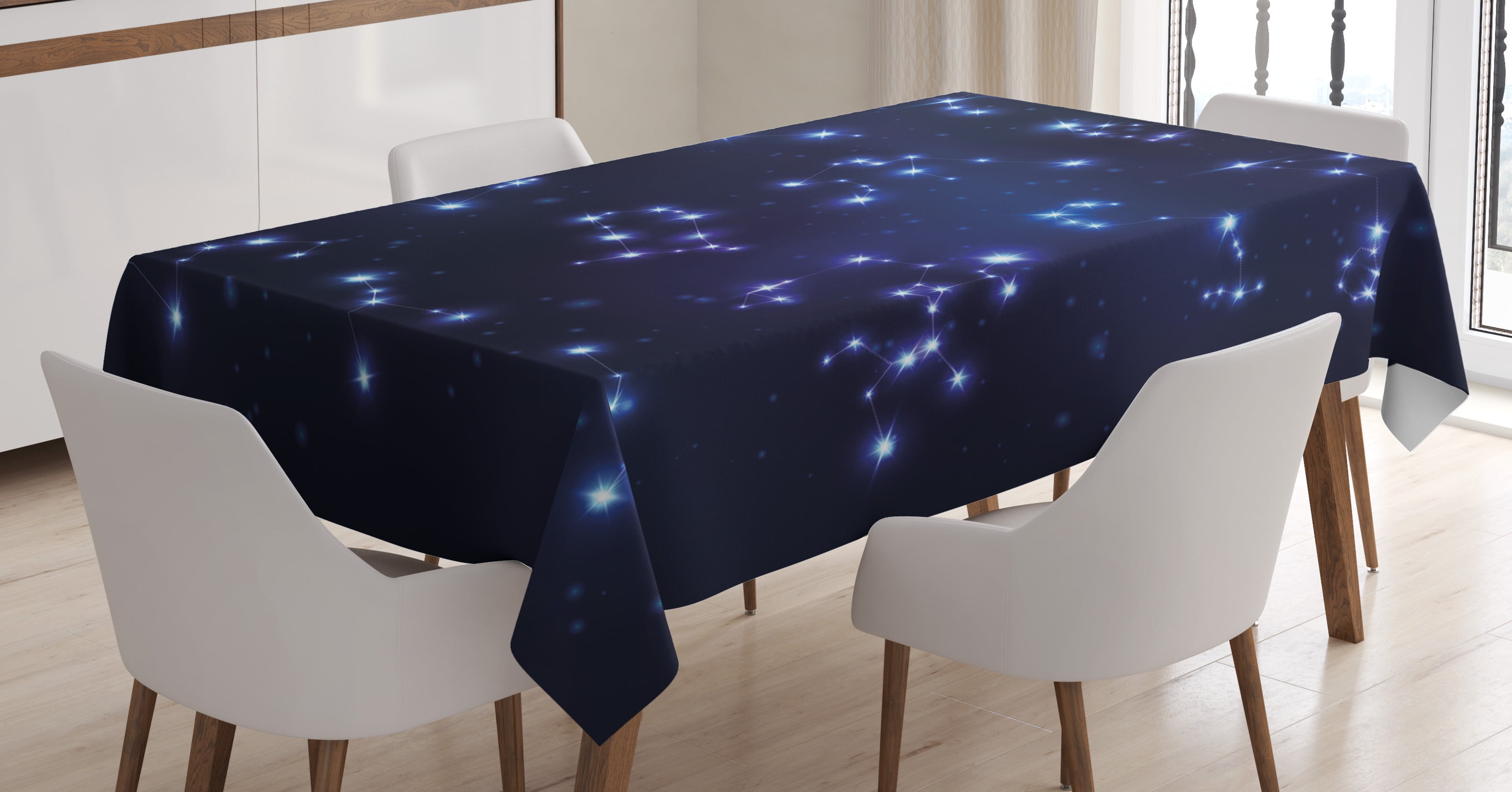 Ambesonne Constellation Tablecloth Rectangular Table Cover, Galaxy and ...