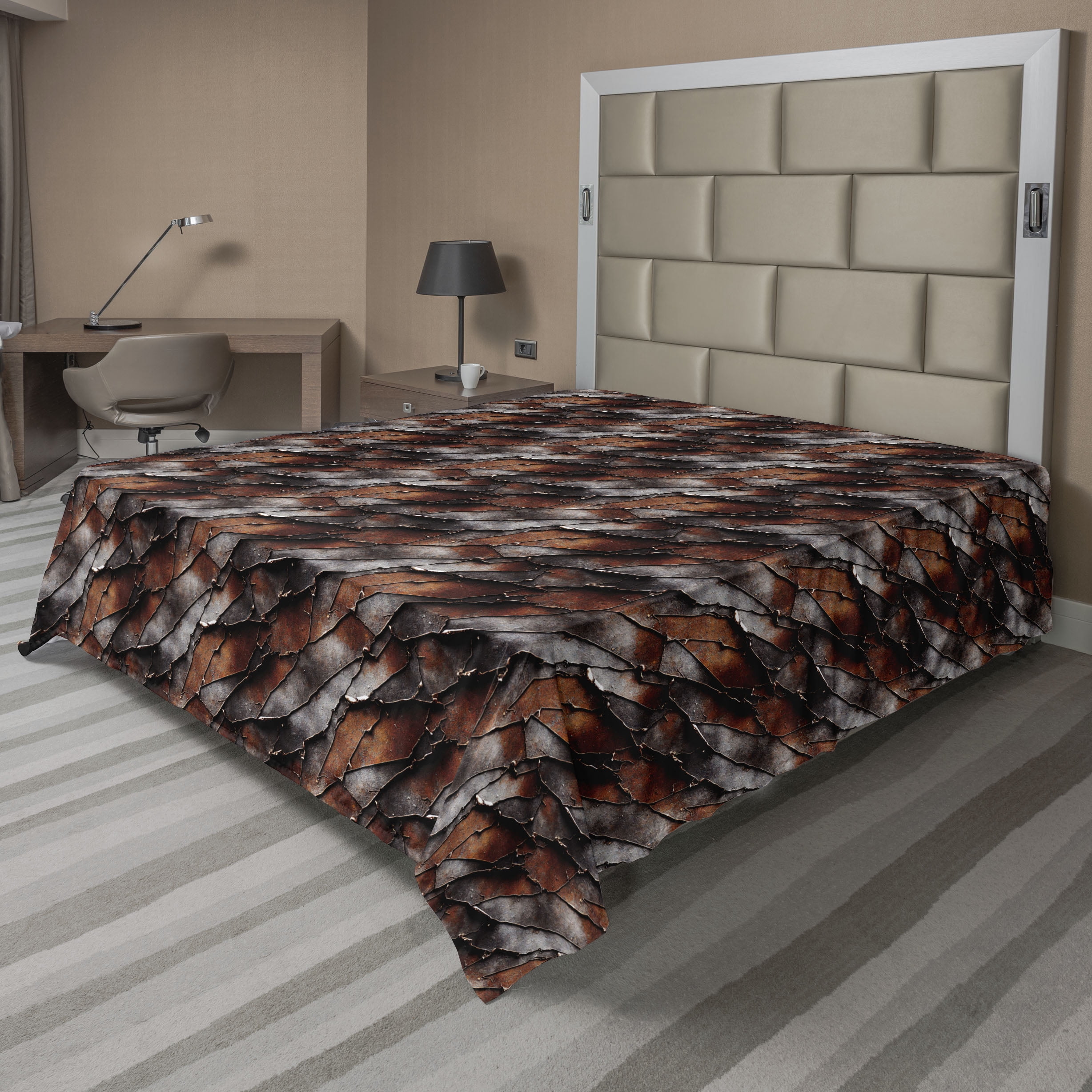 Ambesonne Contemporary Flat Bedding Sheet Soft Top Sheet, Grunge ...