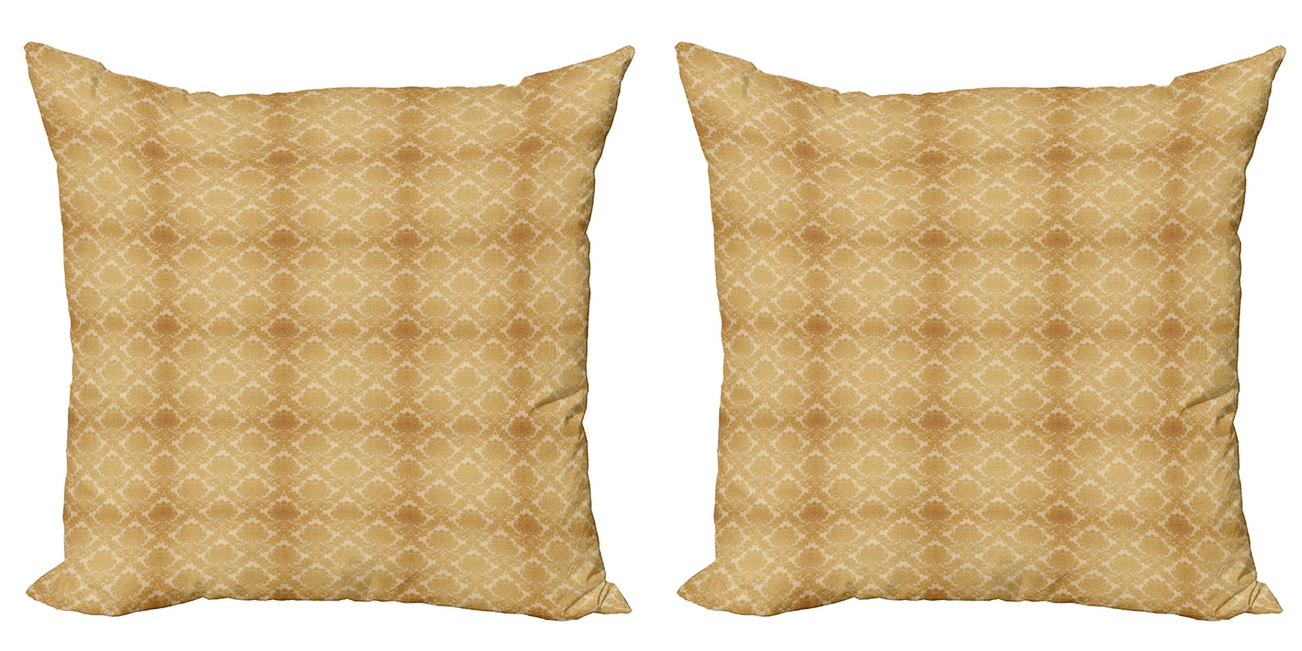 Ambesonne Damask Throw Pillow Cover 2 Pack, Classical Flower Design, 20 ...