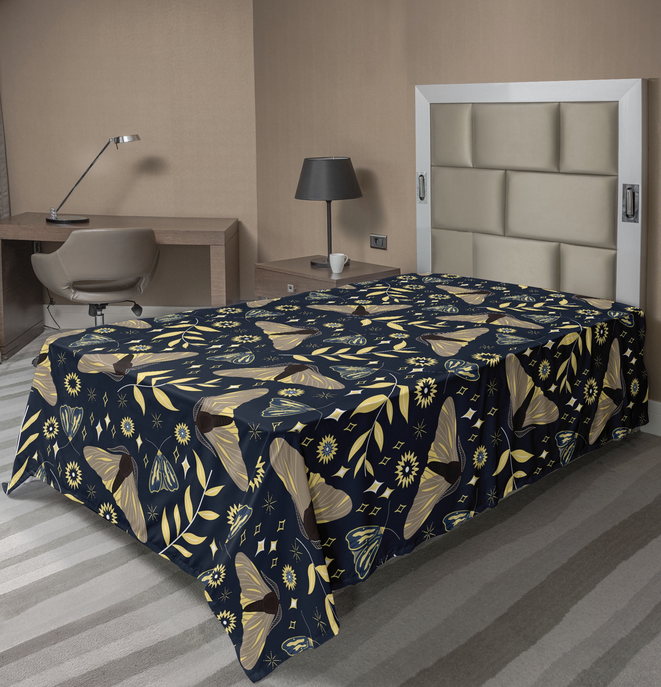 Ambesonne Dreamy Nature Flat Bedding Sheet Soft Top Sheet, Cottagecore ...