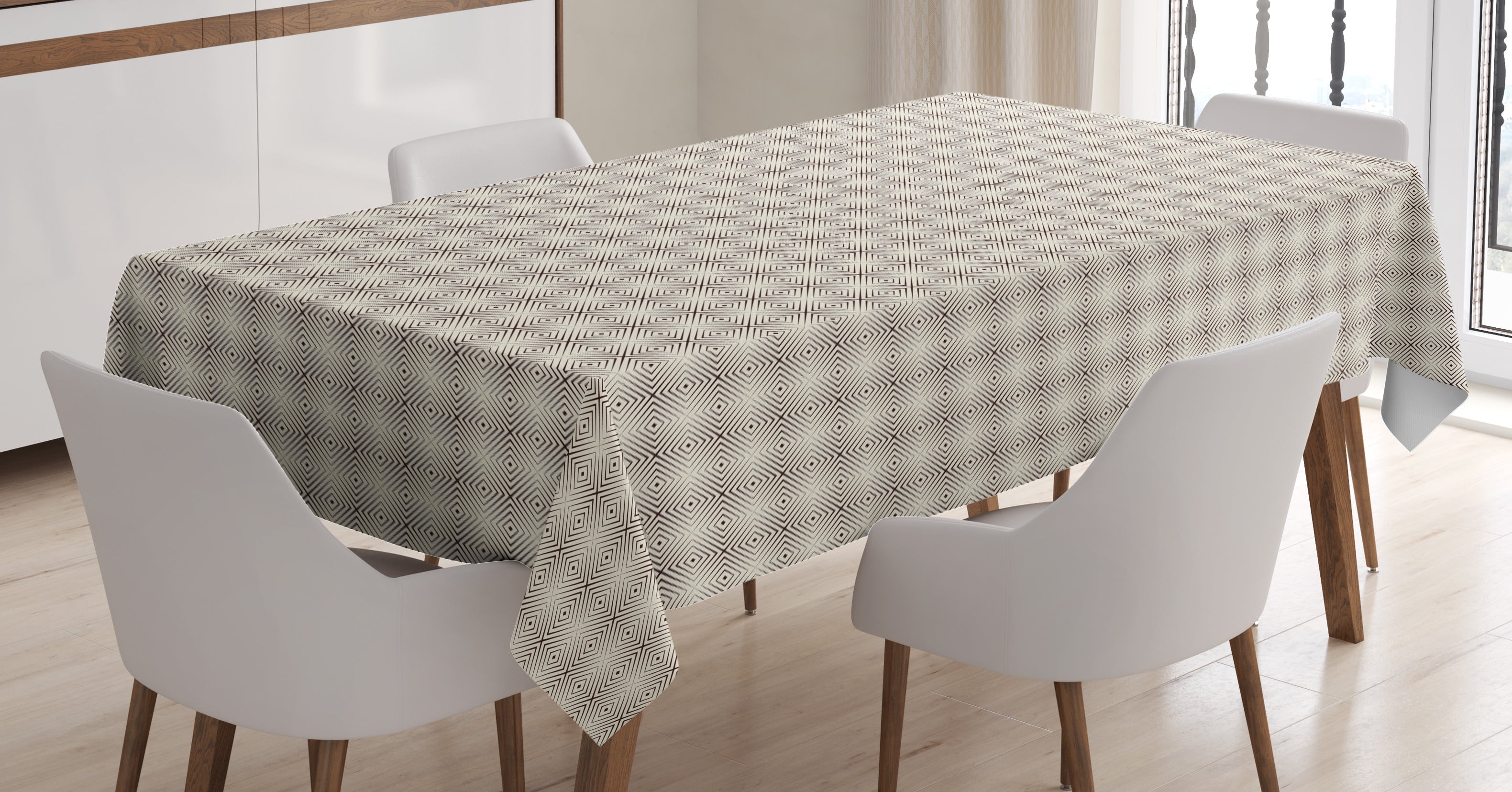Ambesonne Earth Tones Tablecloth Rectangular Table Cover, Tribal ...