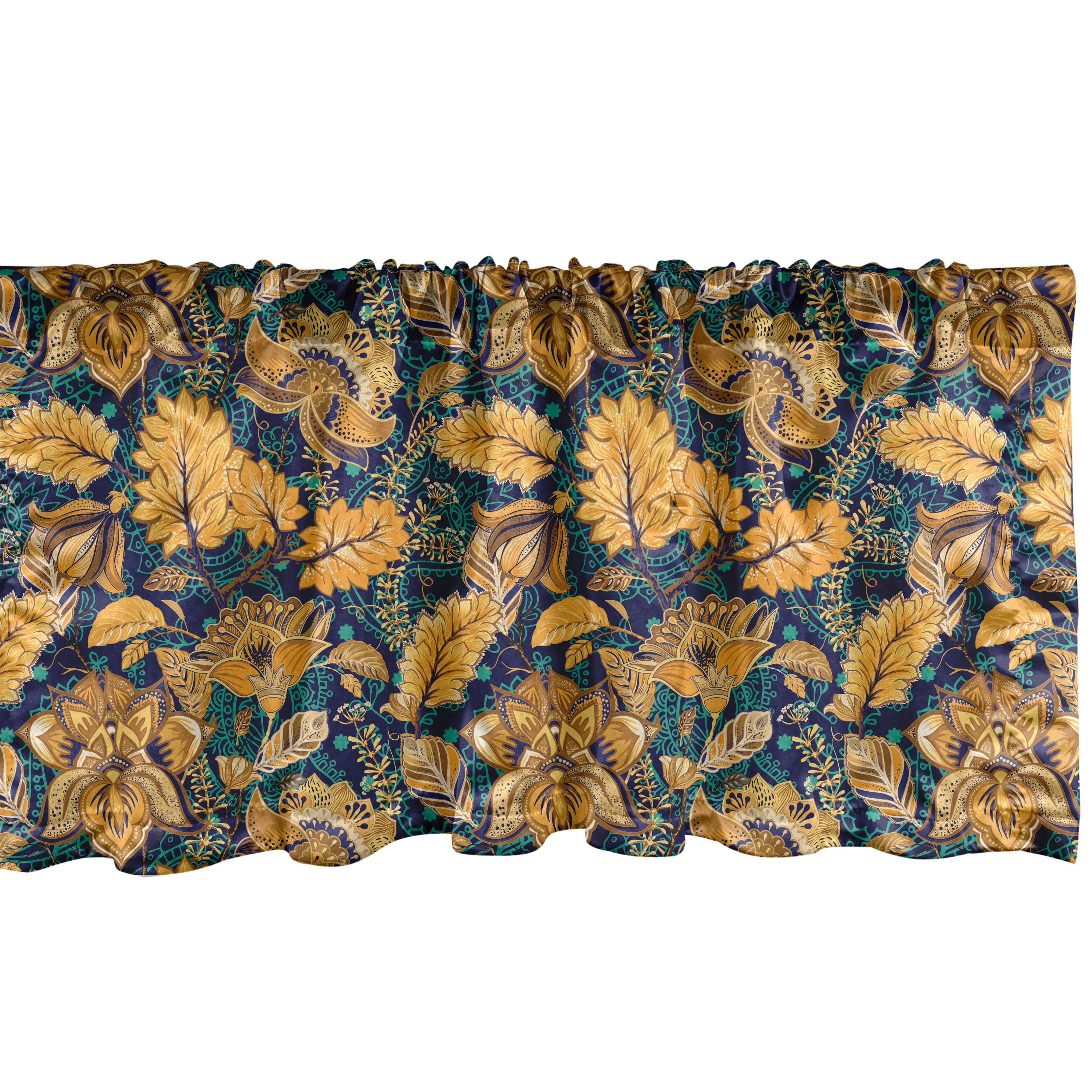 Ambesonne East Window Valance, Medieval Exotic Garden, 54" X 12 ...