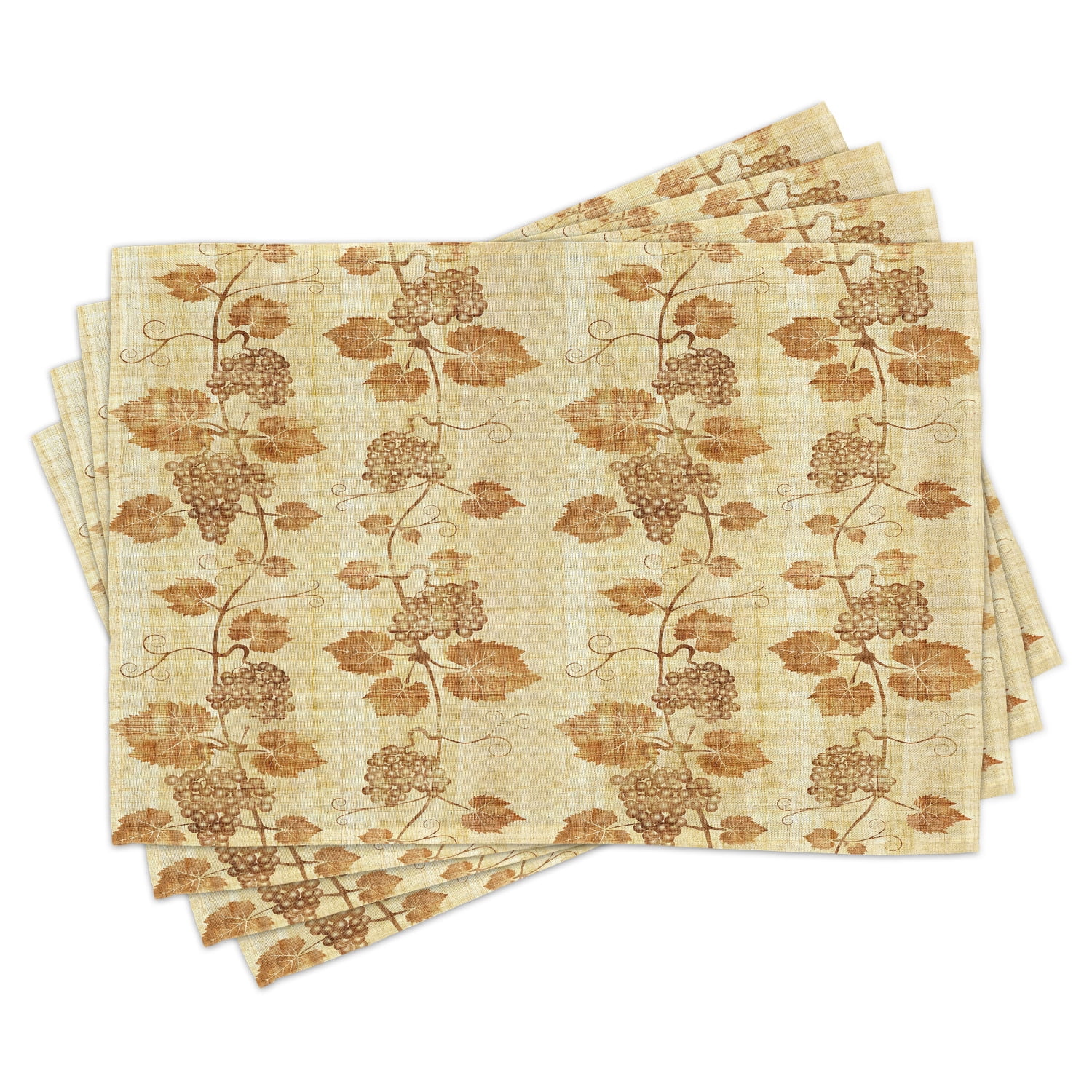 Ambesonne Egypt Place Mats Set of 4, Papyrus Antique, Standard Size ...