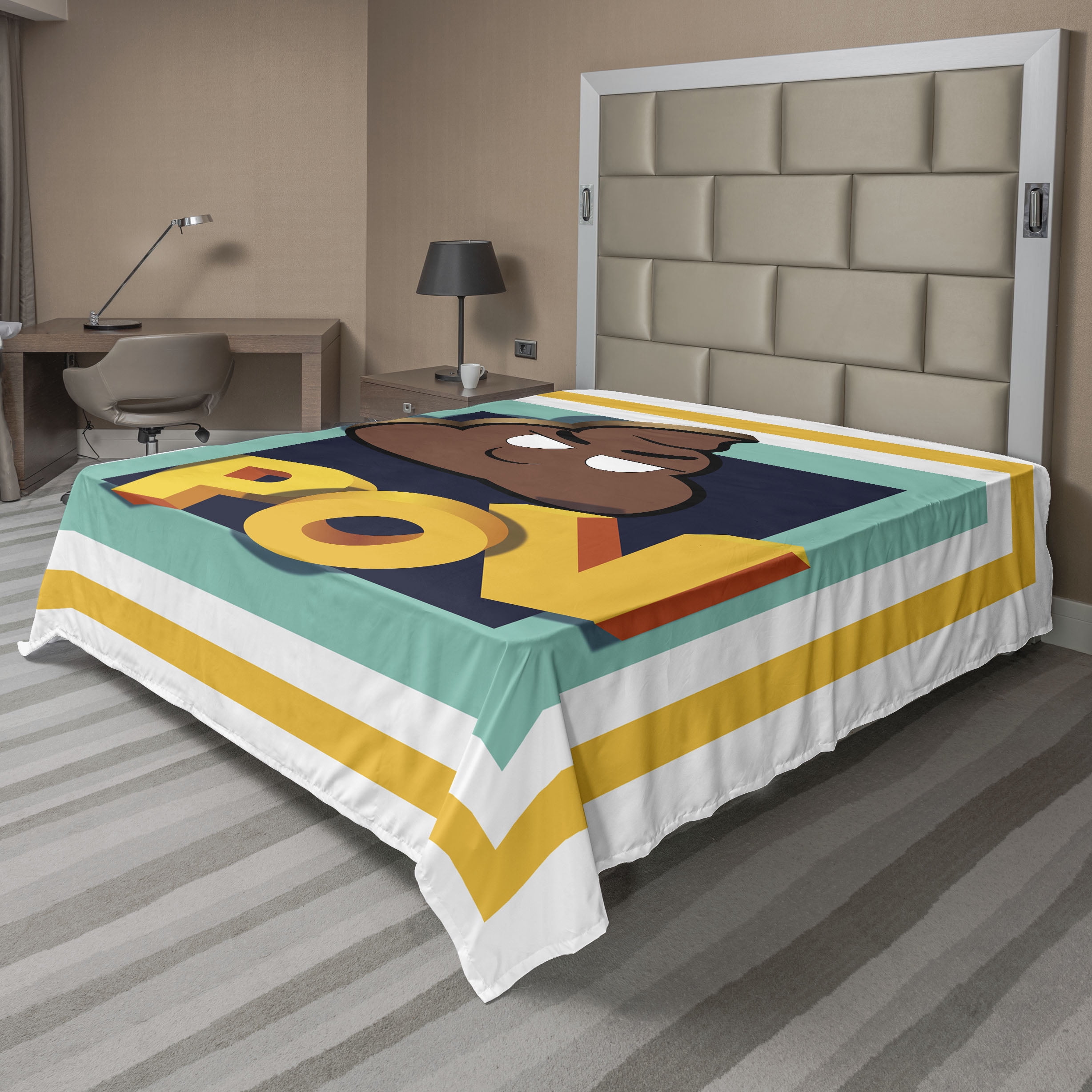 Ambesonne Emoji Flat Sheet, POV Graffitis Pile of Poo, Queen Size ...