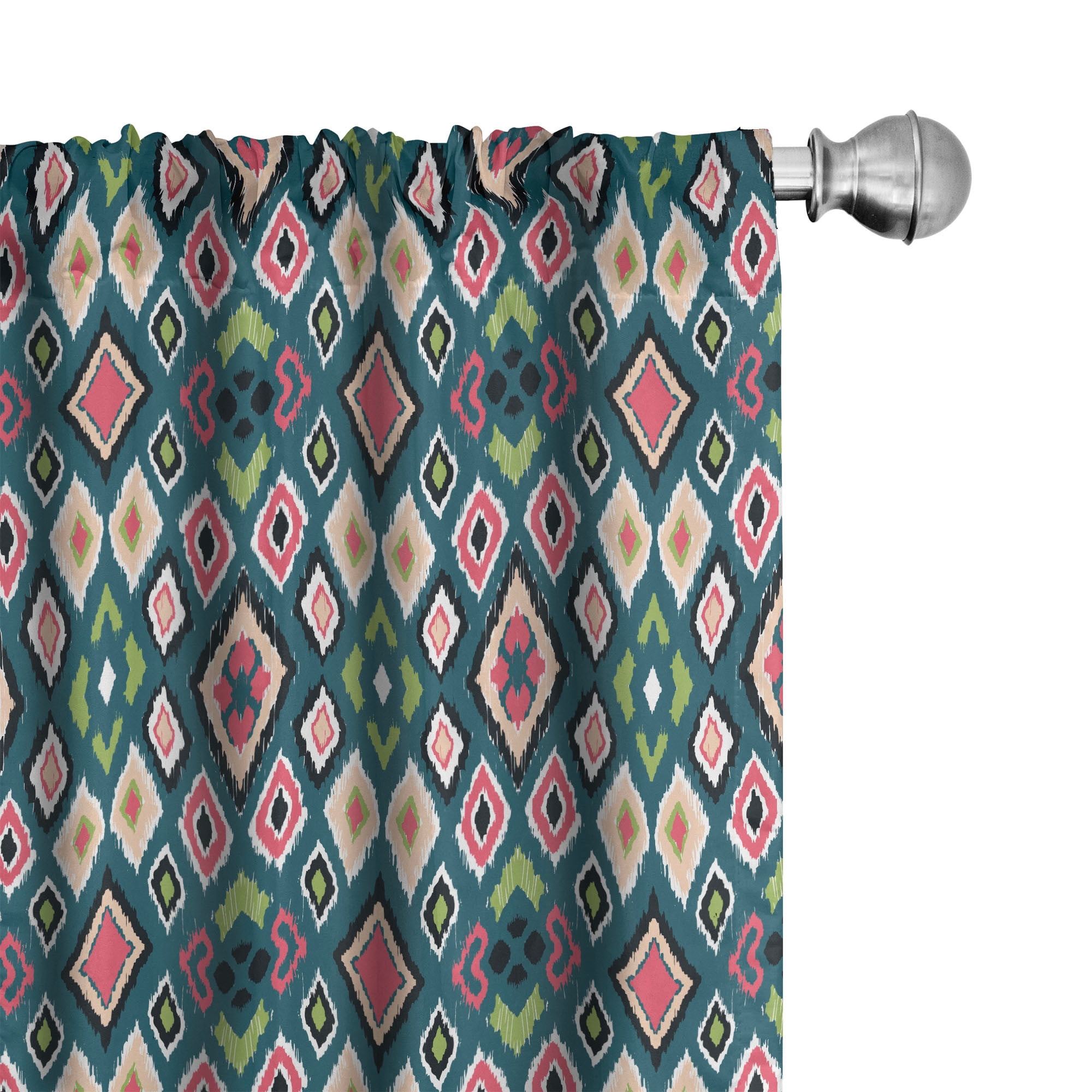 Ambesonne Ethnic Curtains Geometric Boho Shapes Art Pair Of 28x84