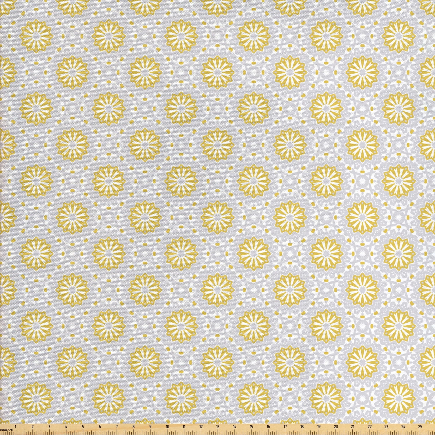 Ambesonne Ethnic Fabric by the Yard Upholstery, Endless Motifs, 3 Yards ...