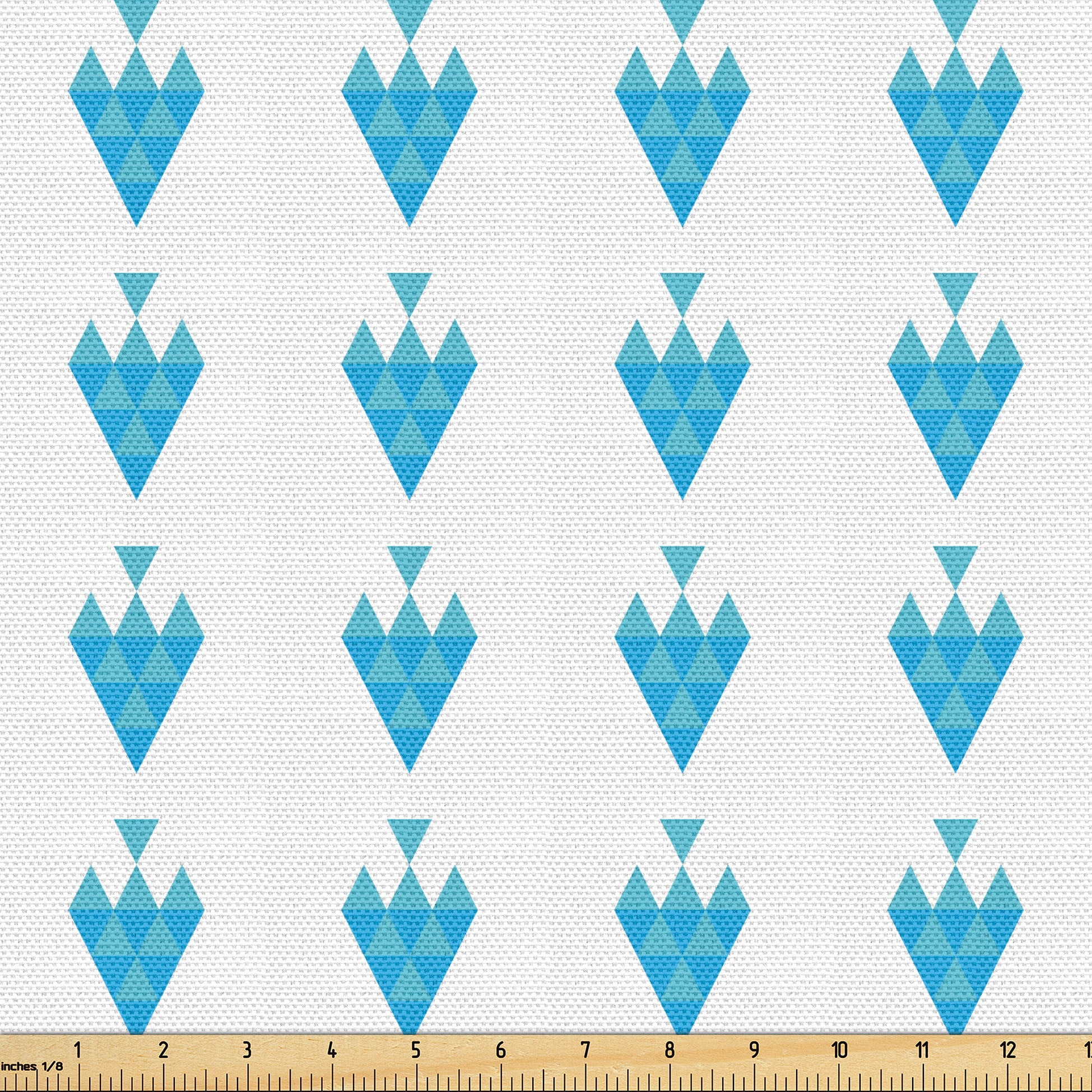 Ambesonne Ethnic Fabric by the Yard Upholstery, Geometric Small ...