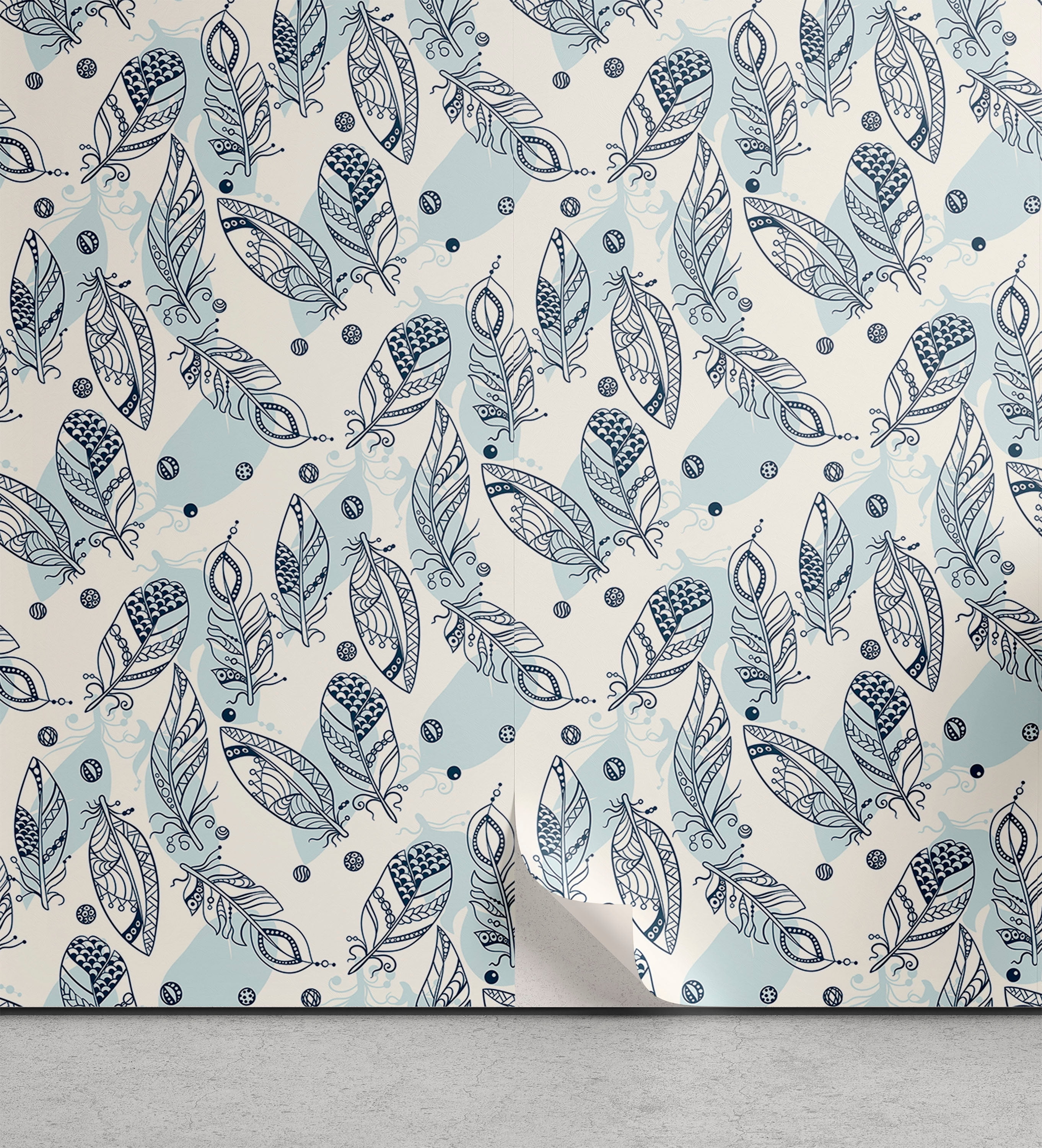 Ambesonne Ethnic Peel & Stick Wallpaper for Home, Circles Pattern ...