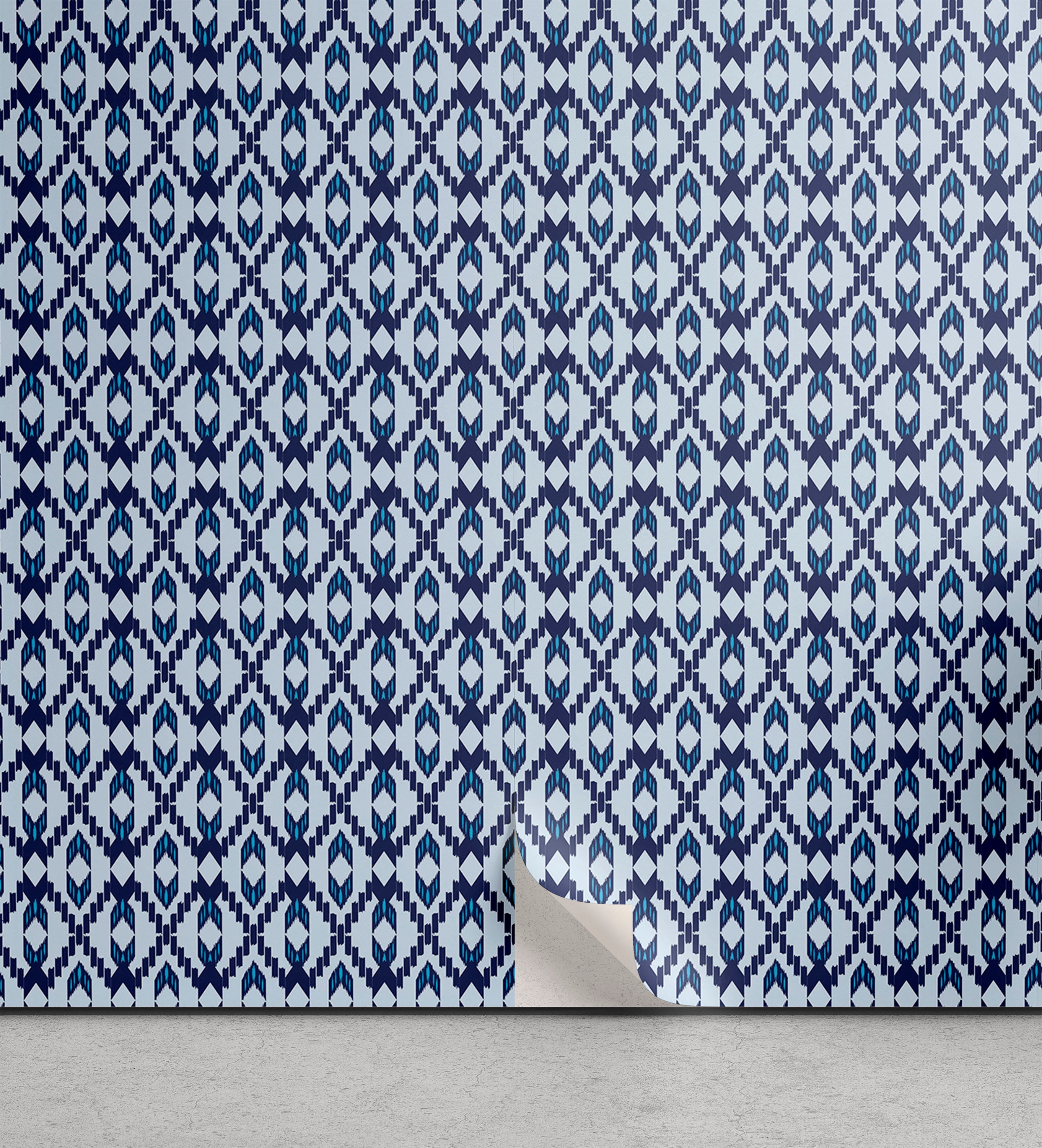 Ambesonne Ethnic Peel & Stick Wallpaper for Home, Oriental Chevron ...