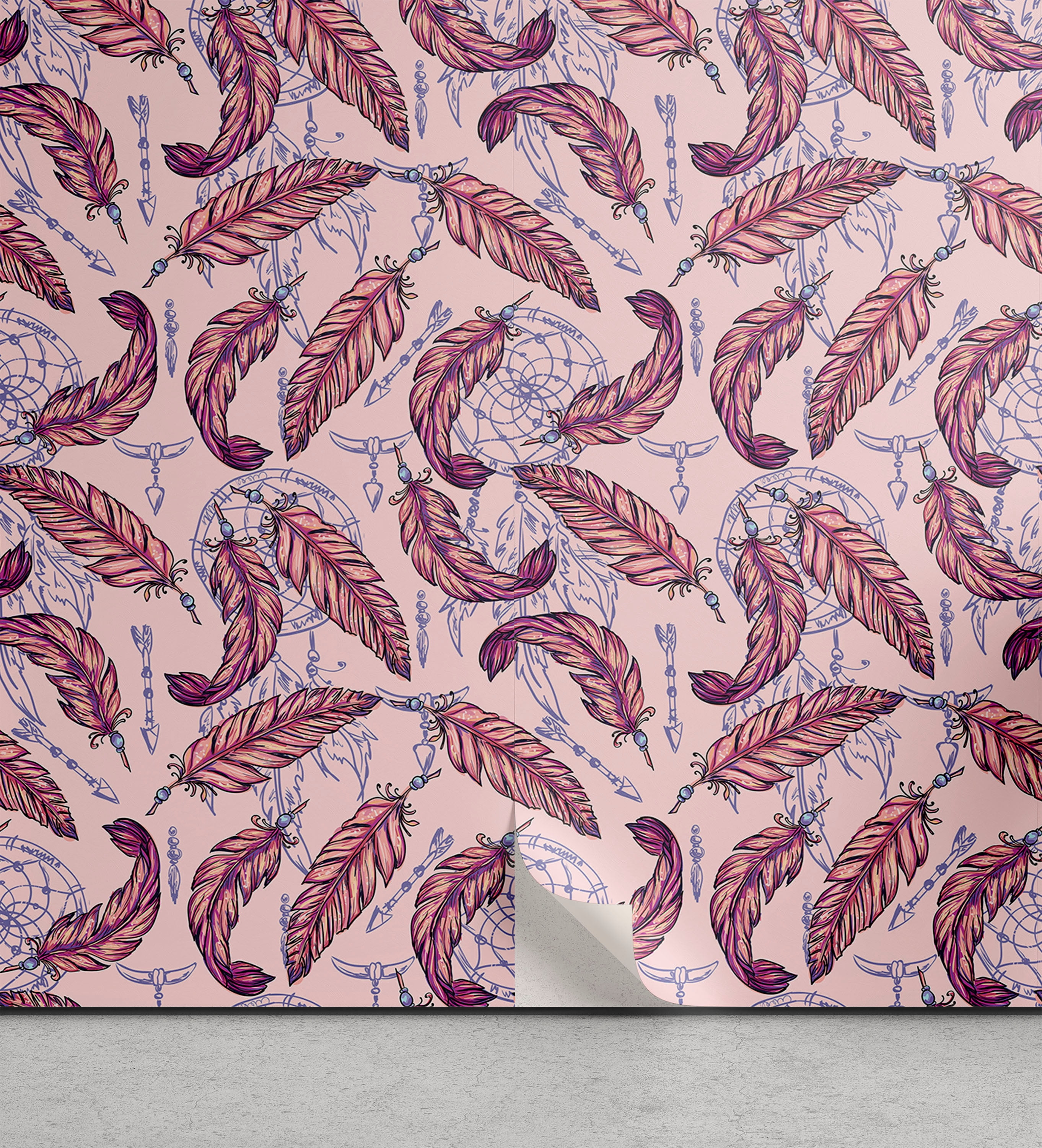 Ambesonne Ethnic Peel & Stick Wallpaper for Home, Tribal Colorful ...