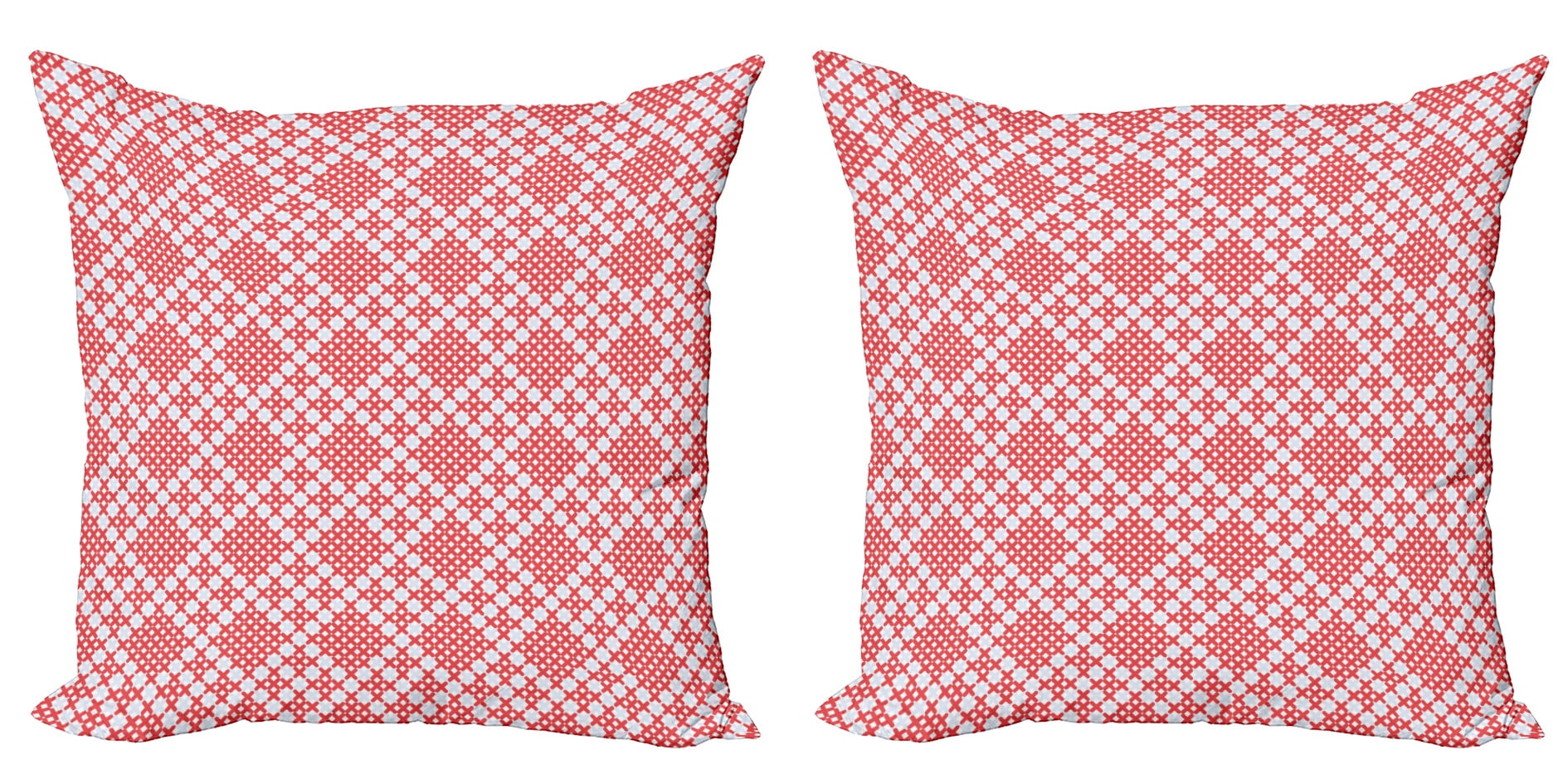Ambesonne Ethnic Throw Pillow Cover 2 Pack, Russian Slavic Stitch, 20 ...