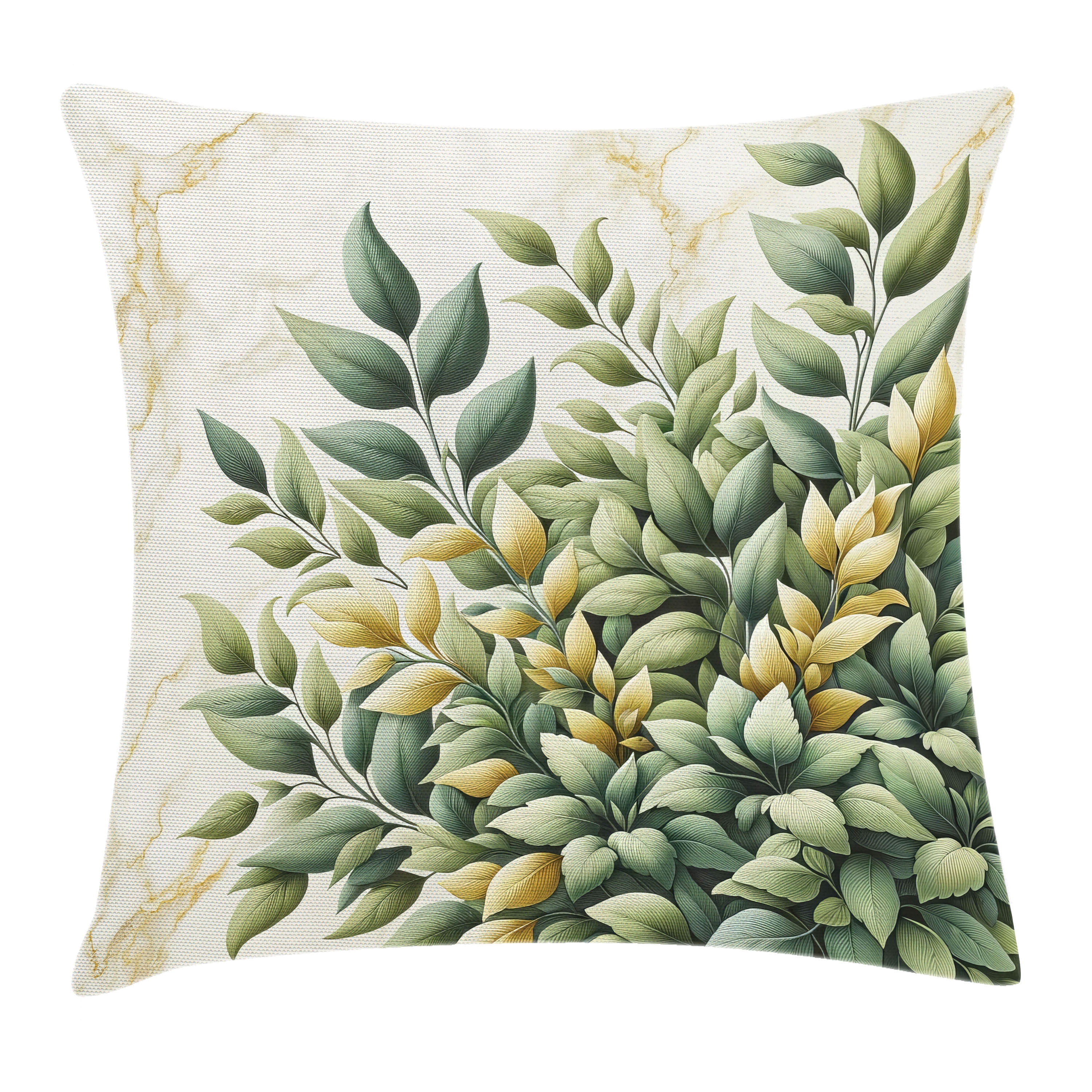 Ambesonne Eucalyptus Leaves Throw Pillow Cushion Cover, Bold Branches ...