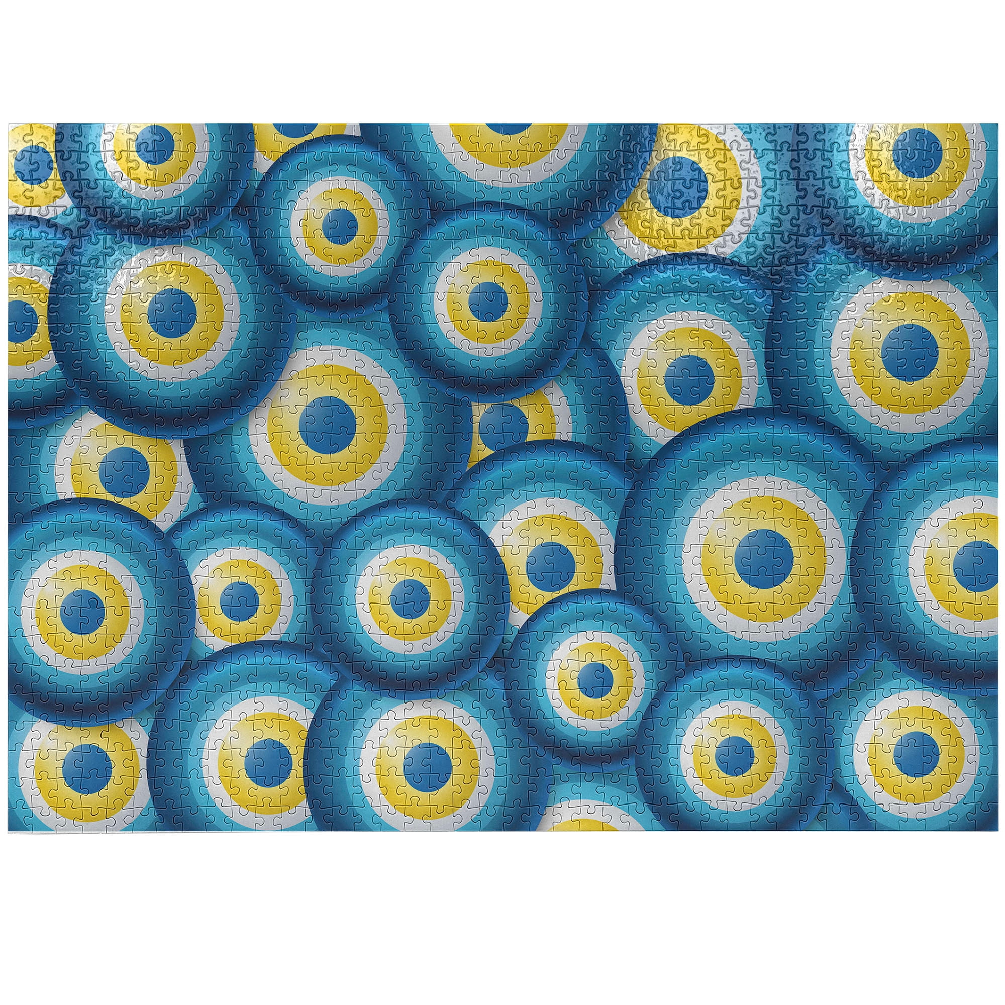 Ambesonne Evil Eye Jigsaw Puzzle, Luck Overlap, Heirloom-Quality Fun ...