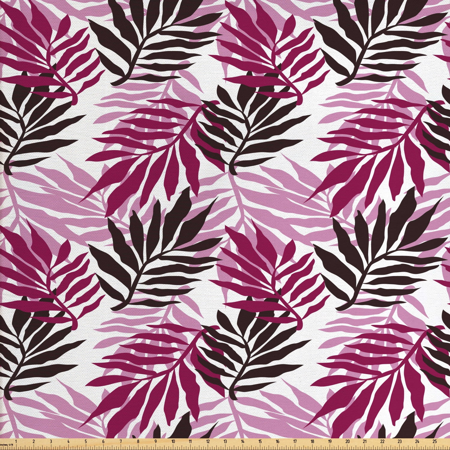 Ambesonne Exotic Fabric by the Yard Upholstery, Tropical Forest Theme ...