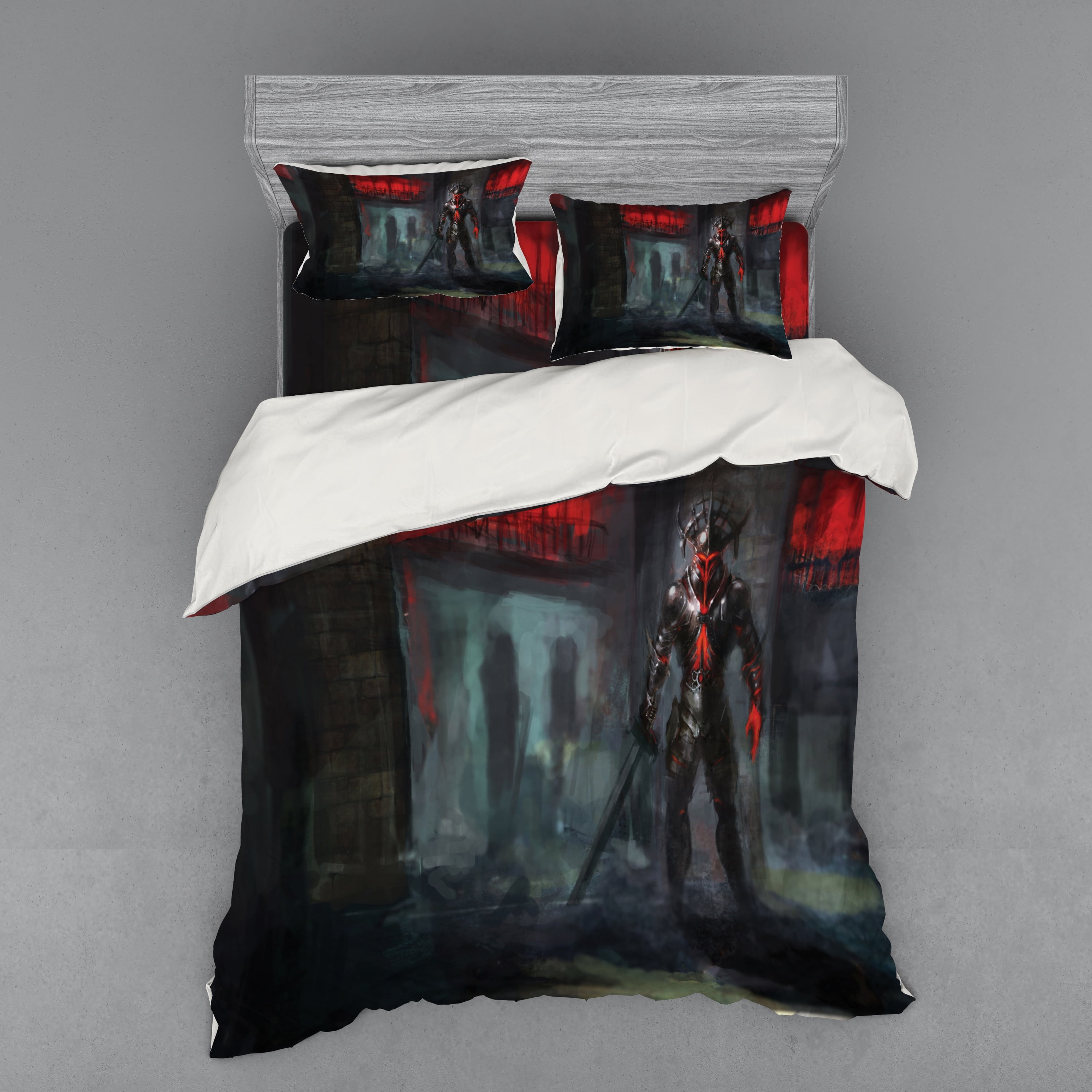 Ambesonne Fantasy Bedding Set 4 Pcs, Fantasy Building Gothic, Queen ...