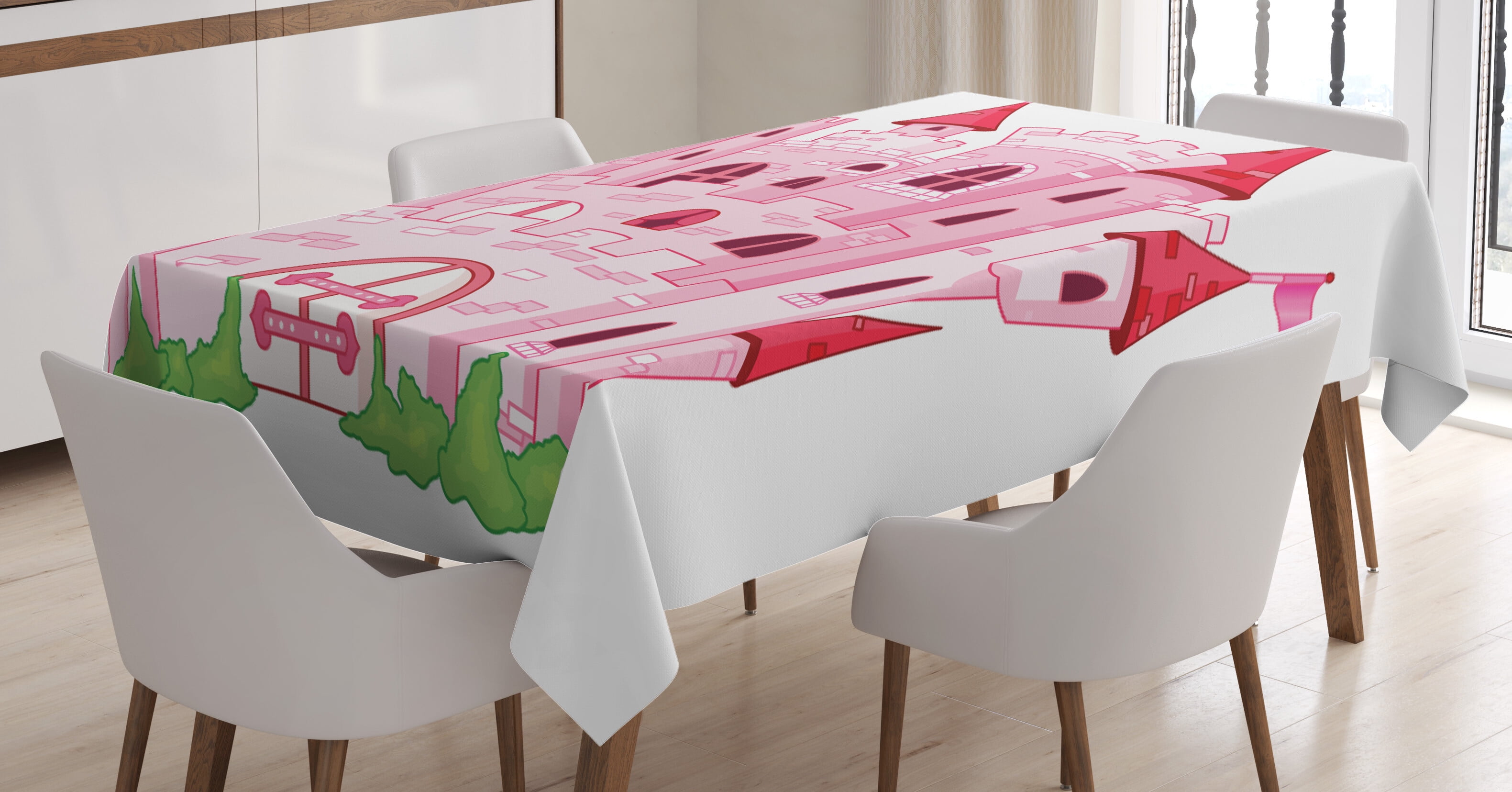 Ambesonne Fantasy Tablecloth Rectangular Table Cover, Cartoon Magic ...