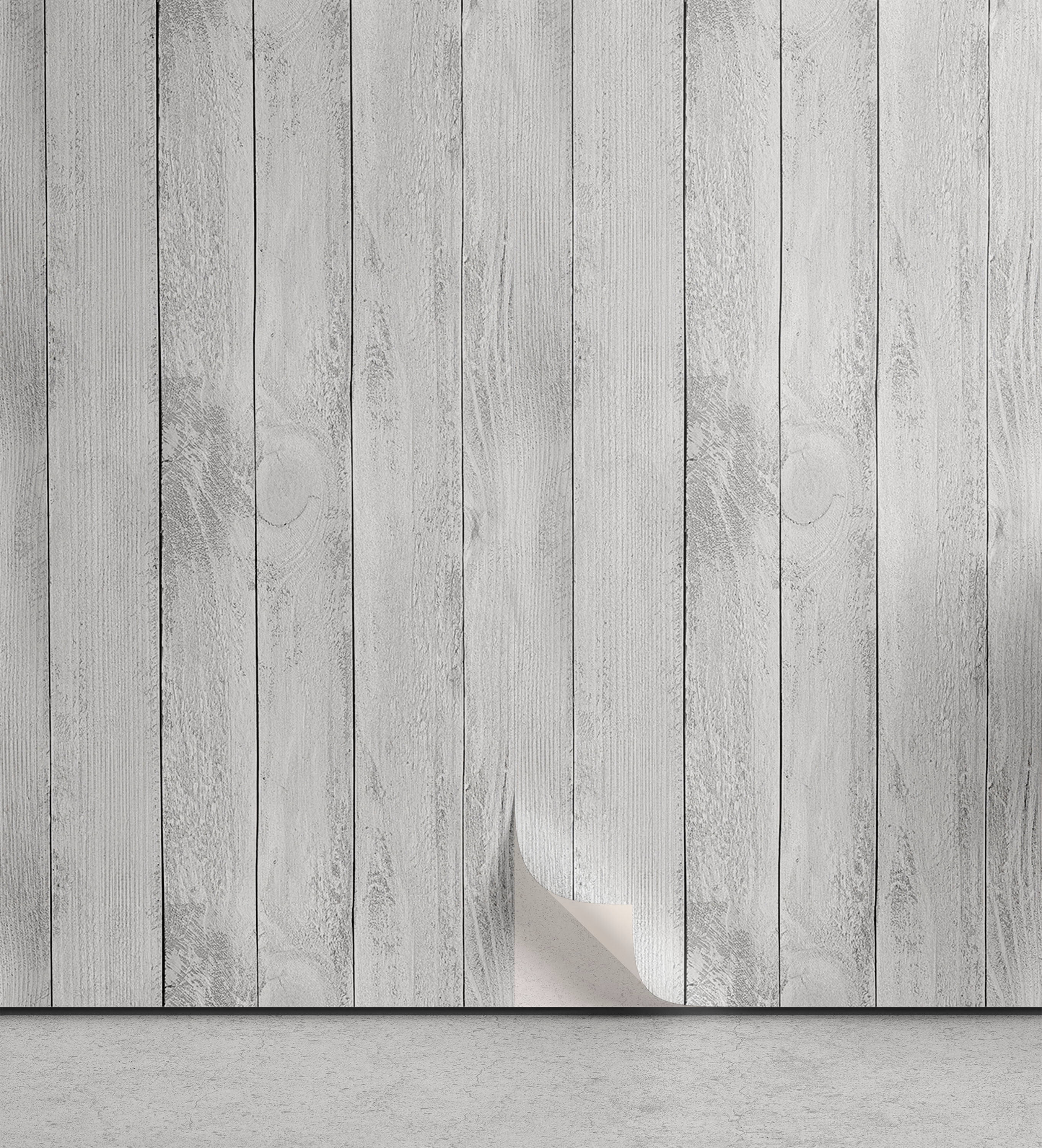 Ambesonne Farmhouse Peel & Stick Wallpaper for Home, Art Wooden Planks ...