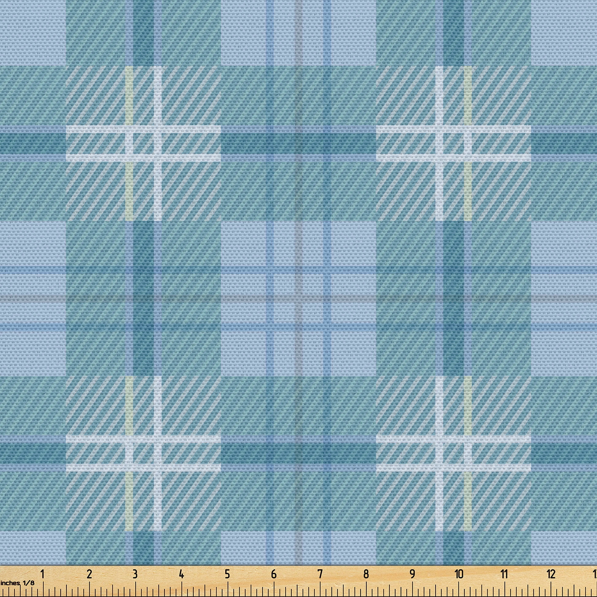 Ambesonne Fashion Fabric by the Yard Upholstery, Geometric Lines ...