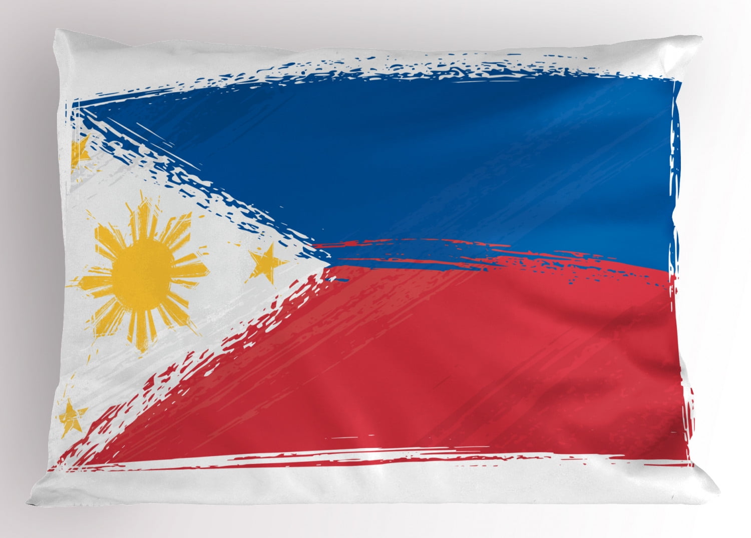 Ambesonne Filipino Pillow Sham, National Flag, 26" X 20", Cobalt Blue ...