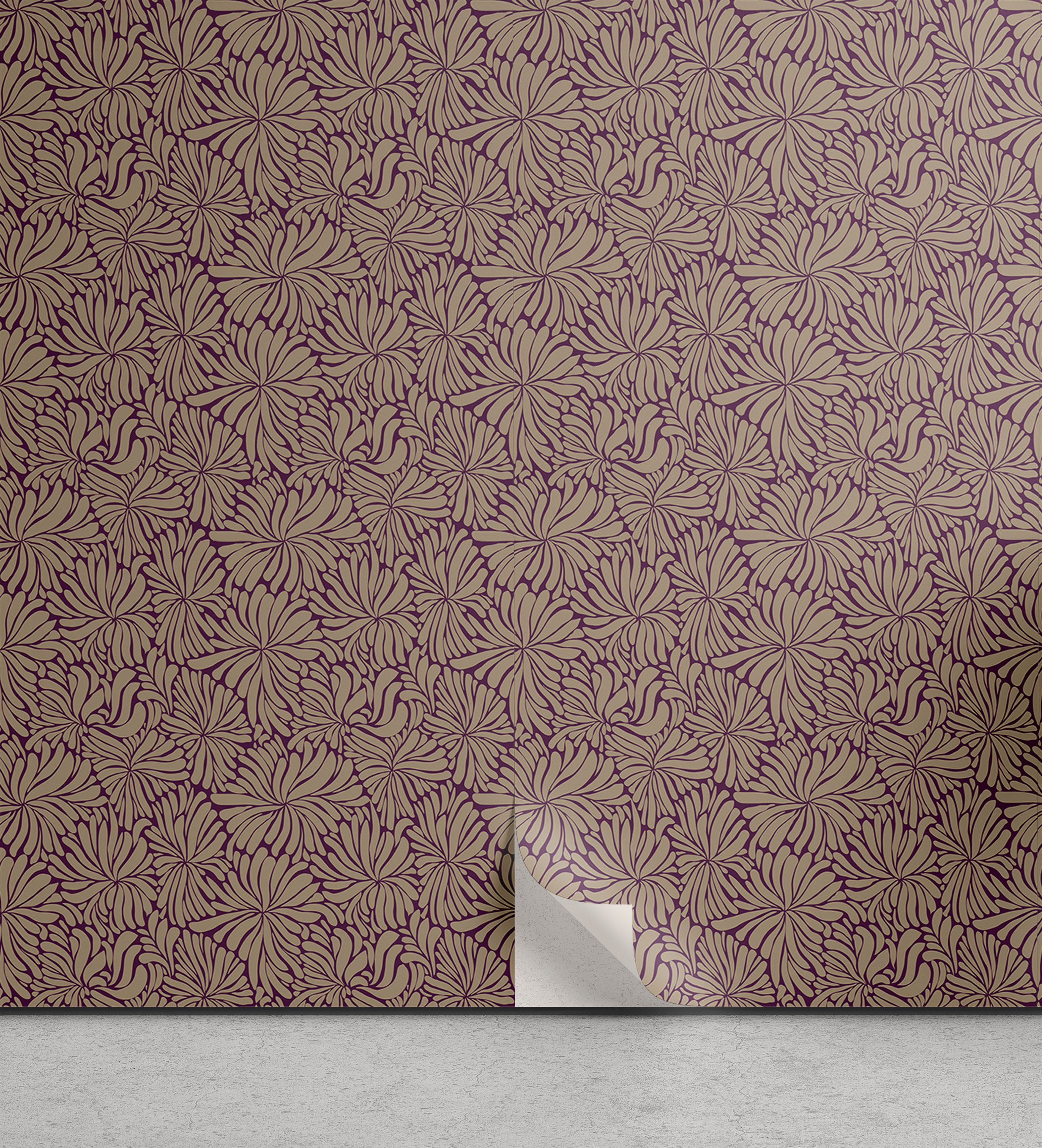 Ambesonne, Floral Boho Design Peel & Stick Wallpaper for Home, Autumnal ...