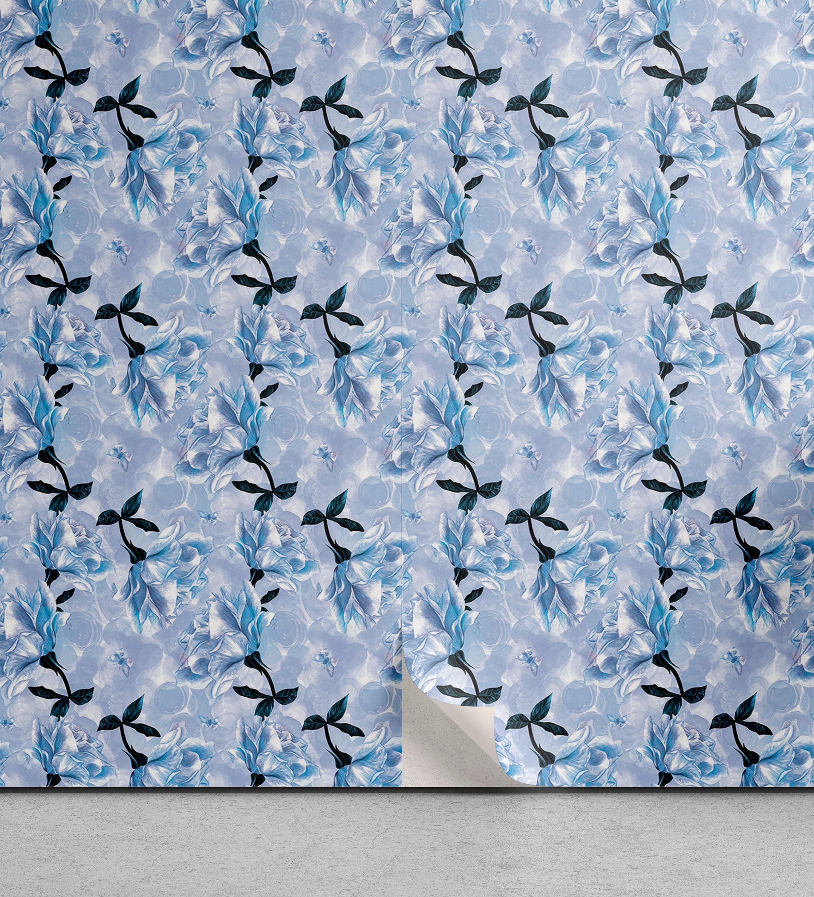 Ambesonne Floral Design Peel & Stick Wallpaper for Home, Dreamy Blooms ...
